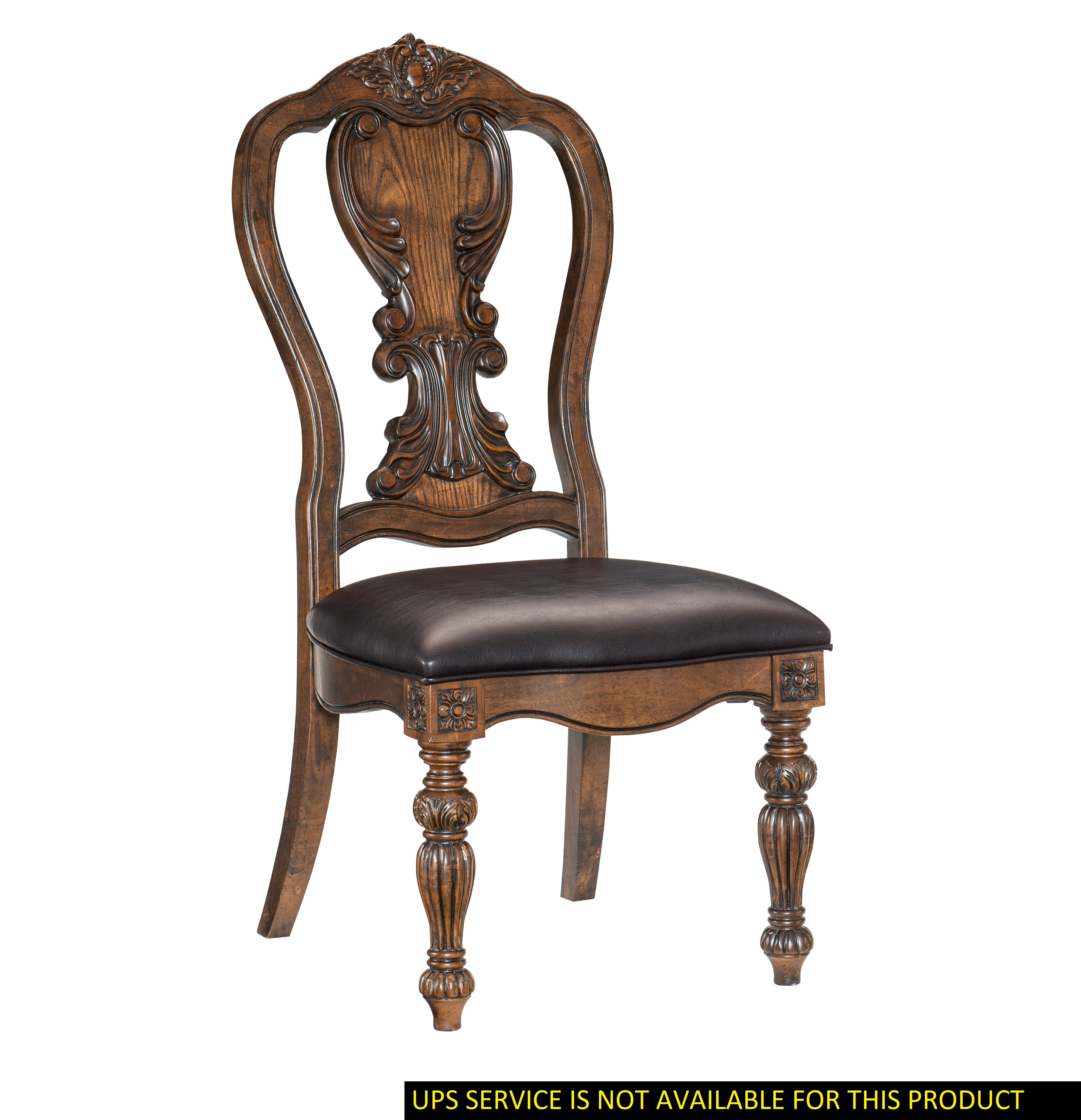 CoSoTower Traditional Formal Dining Side Chairs Set of 2pc Dark Oak ...