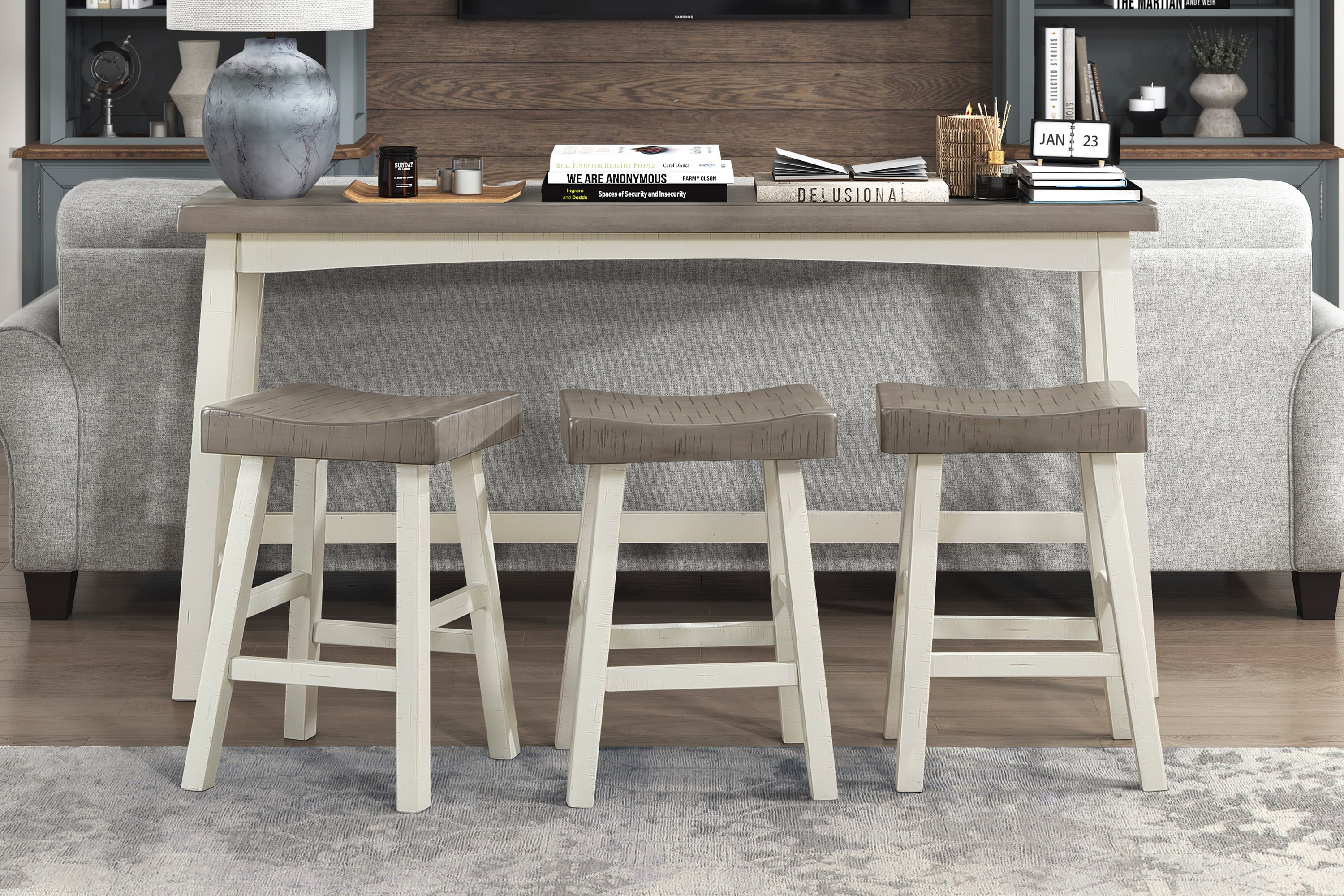 CoSoTower Transitional 4-Piece Counter Height Set, Table and Counter ...