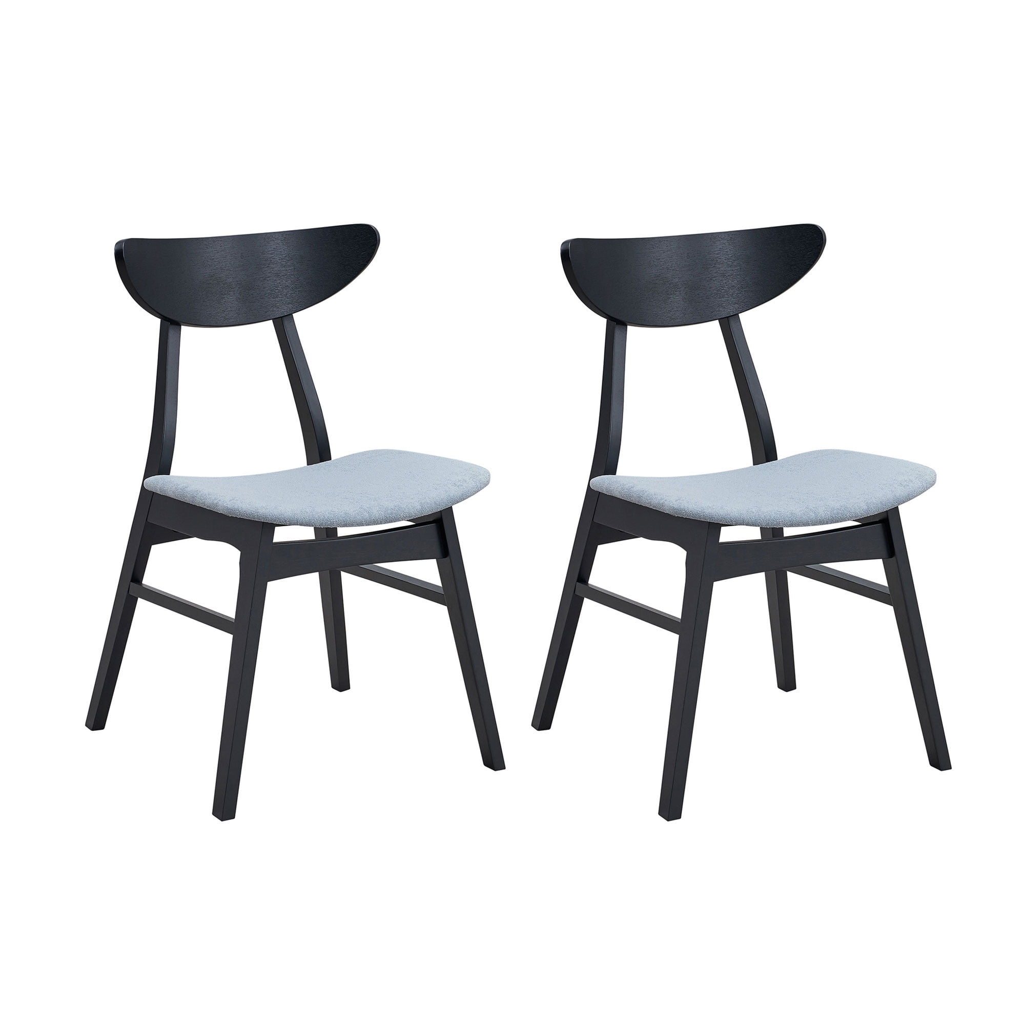CoSoTower Wooden Dining Chairs Set of 2, Modern Soft Upholstered ...