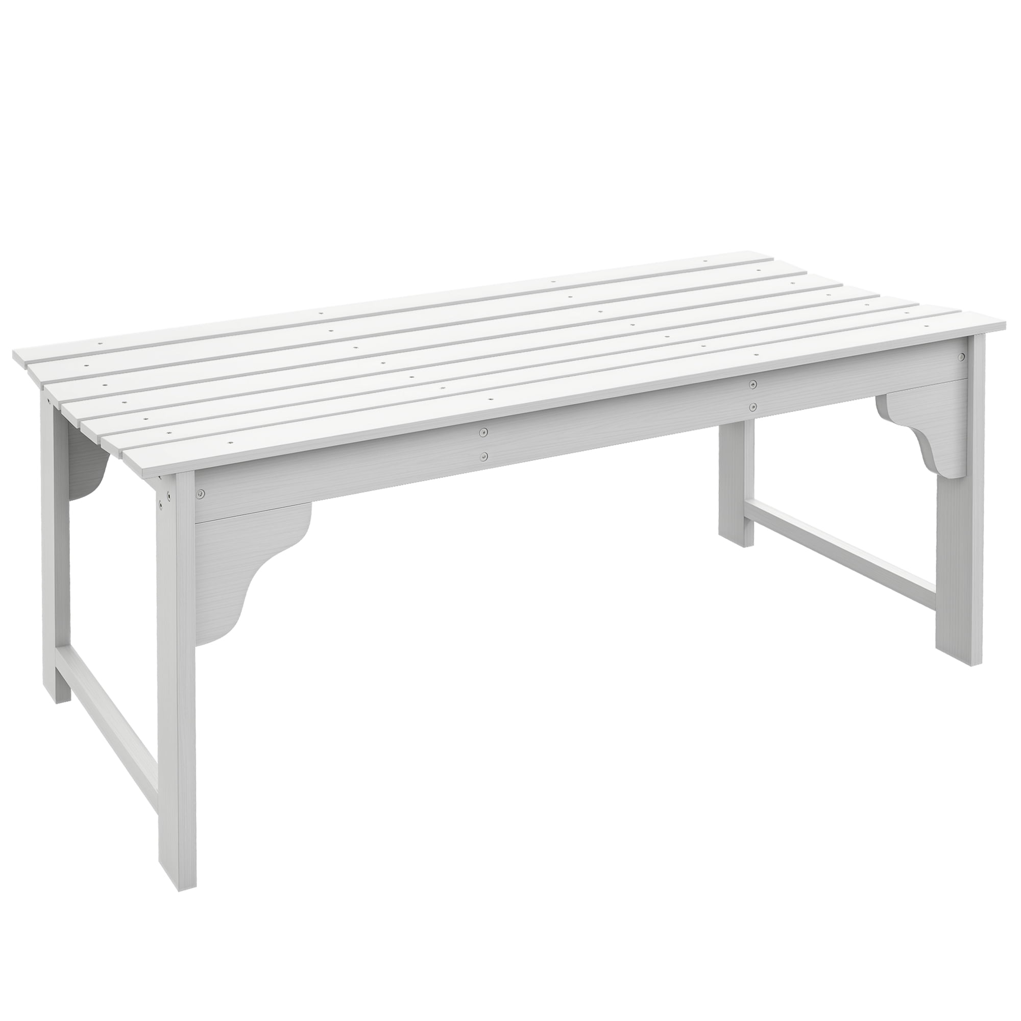 CoSoTower Wooden Garden Bench, Outdoor Park Bench with Slatted Seat ...