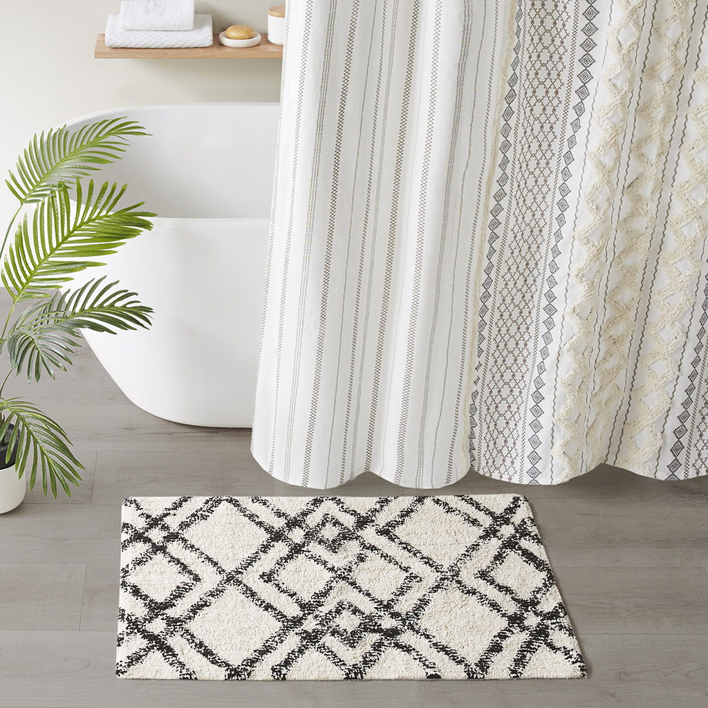 CoSoTower Yarn Dyed Cotton Tufted Bath Rug - Walmart.com