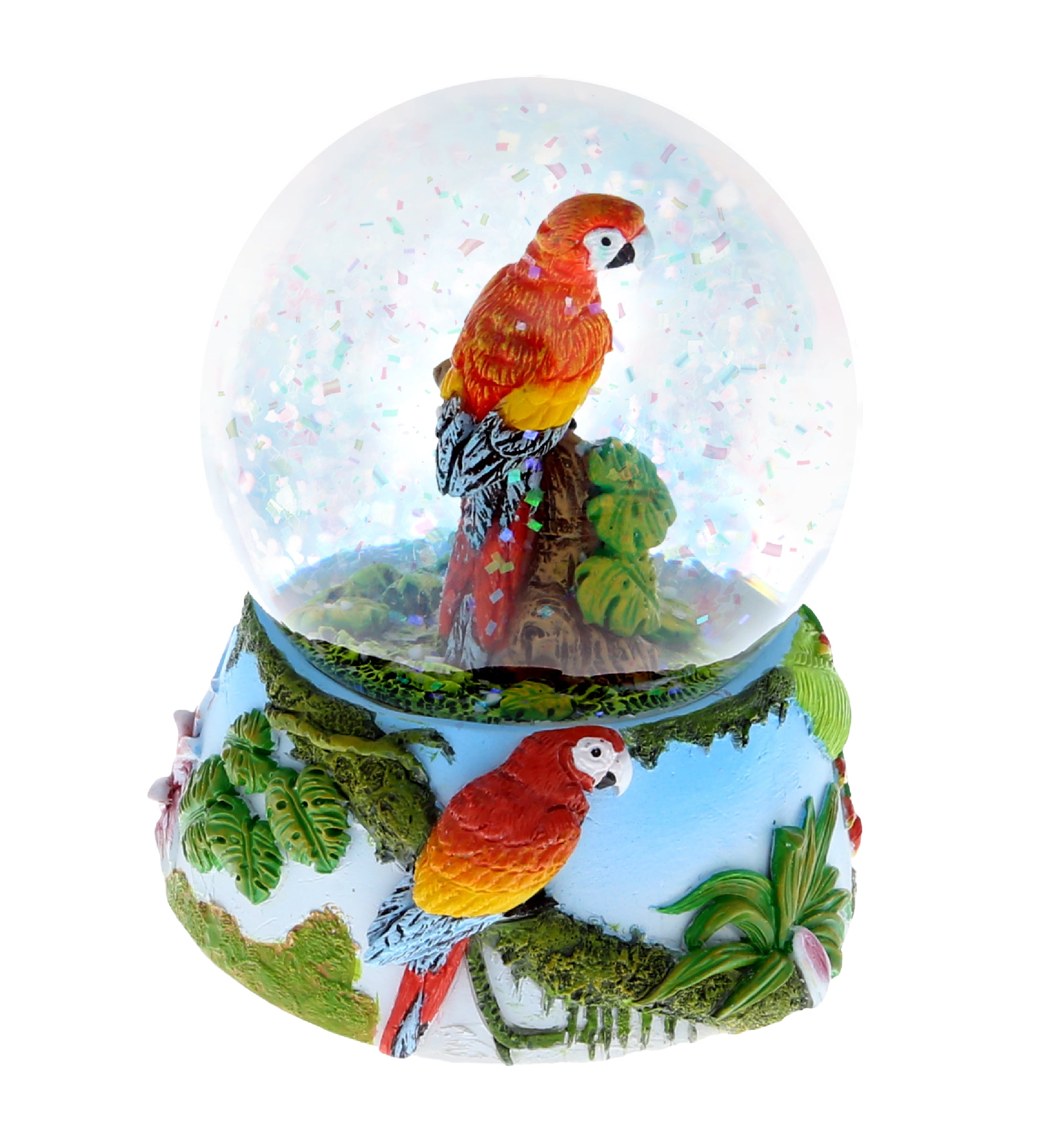 CoTa Global Animal Glitter Snow Globe Glass Collectibles 65mm - Parrot ...