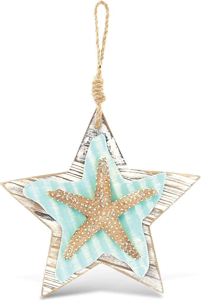 CoTa Global Aquarius Hanging Starfish Nautical Decor Wall Accent ...