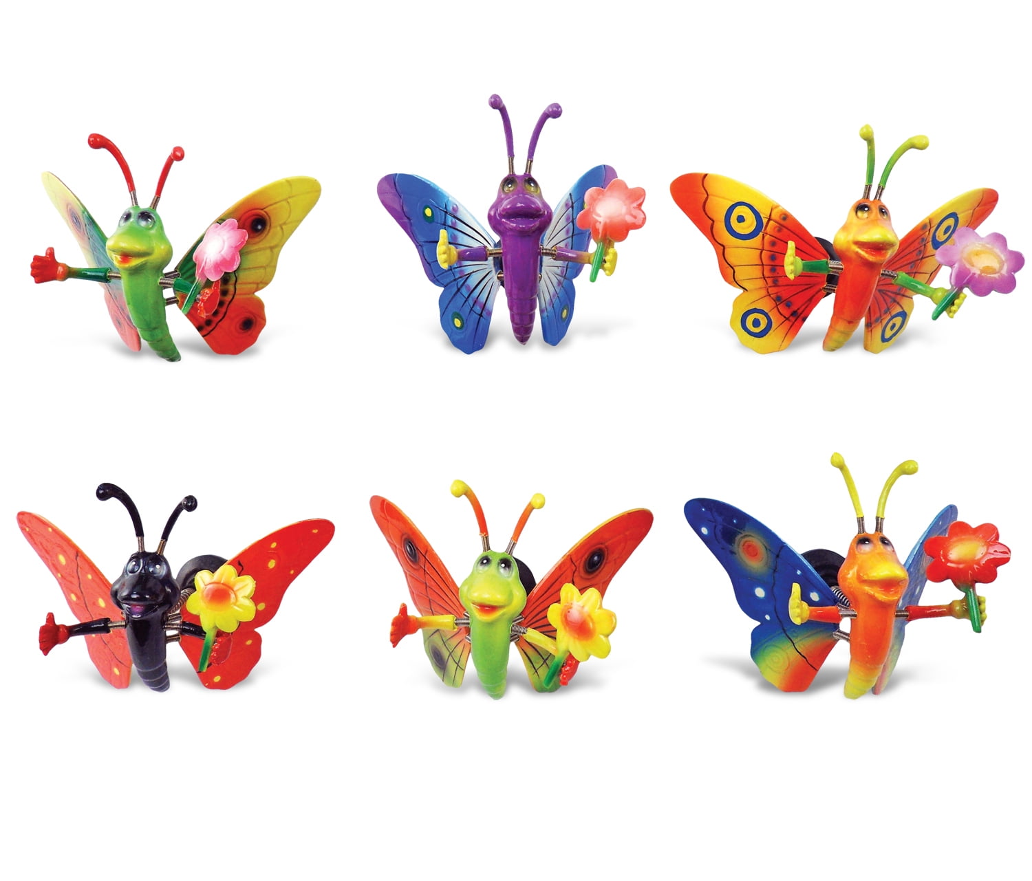 CoTa Global Butterfly Refrigerator Bobble Magnets Set of 6 - Assorted ...