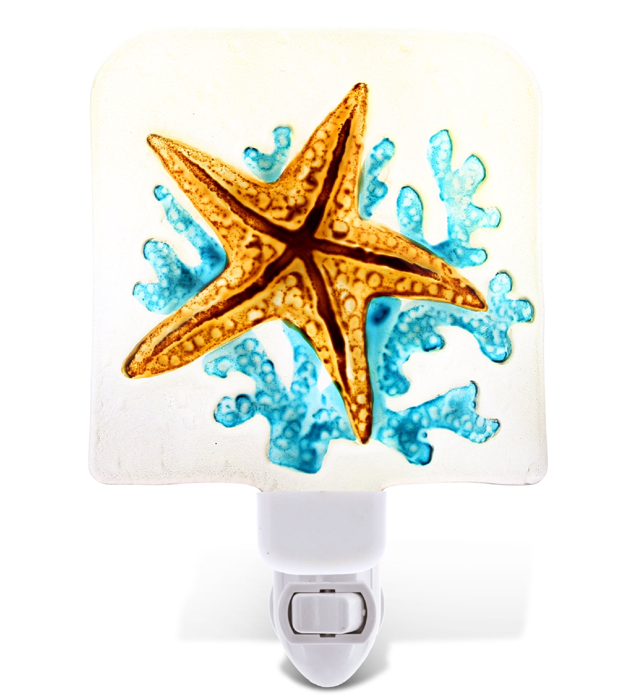 CoTa Global CoTa Global Sea Starfish Glass Plug In Night Light Energy ...