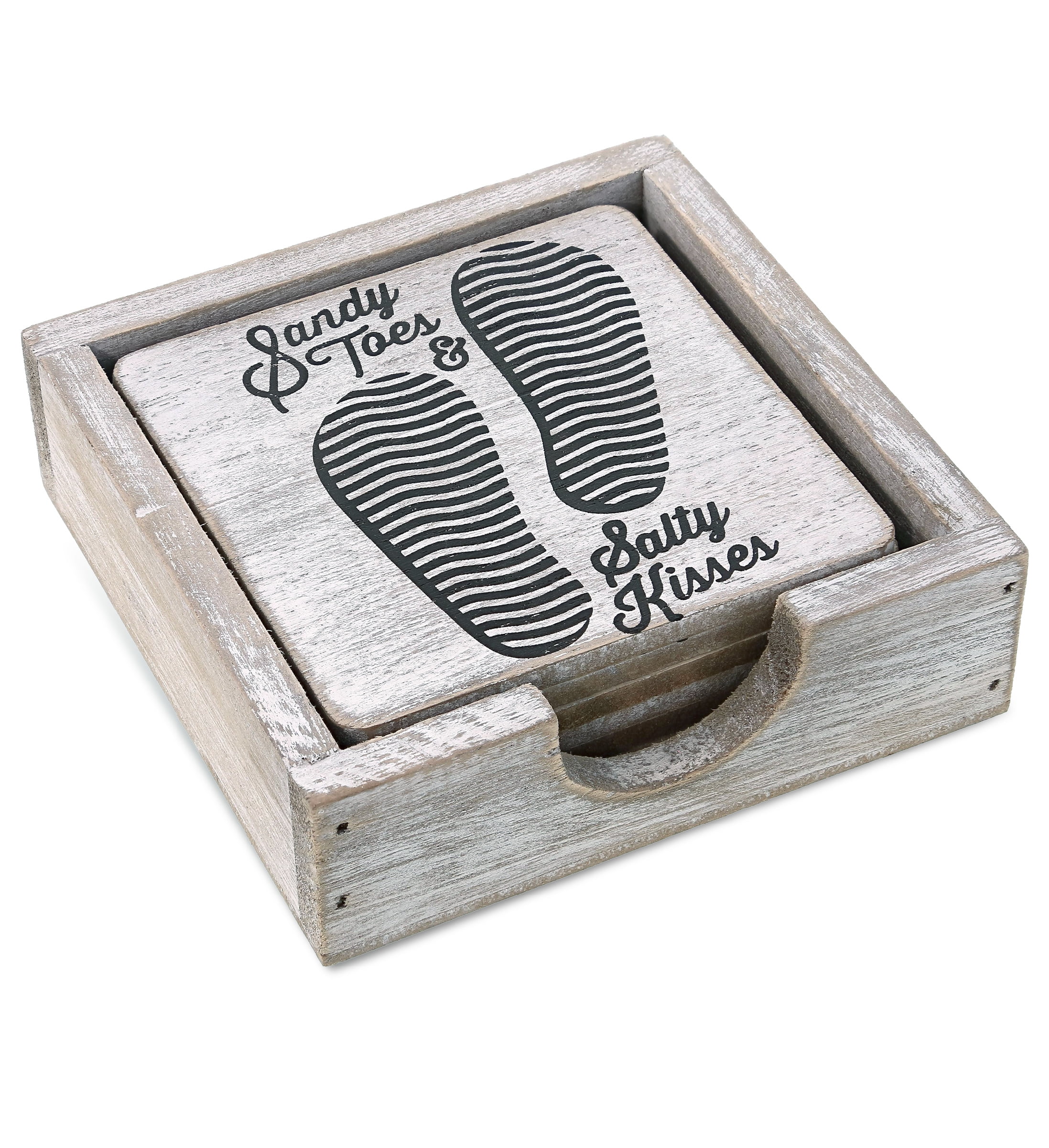 CoTa Global Coastal Coasters Set of 6 - Decorative Table Top Coasters ...