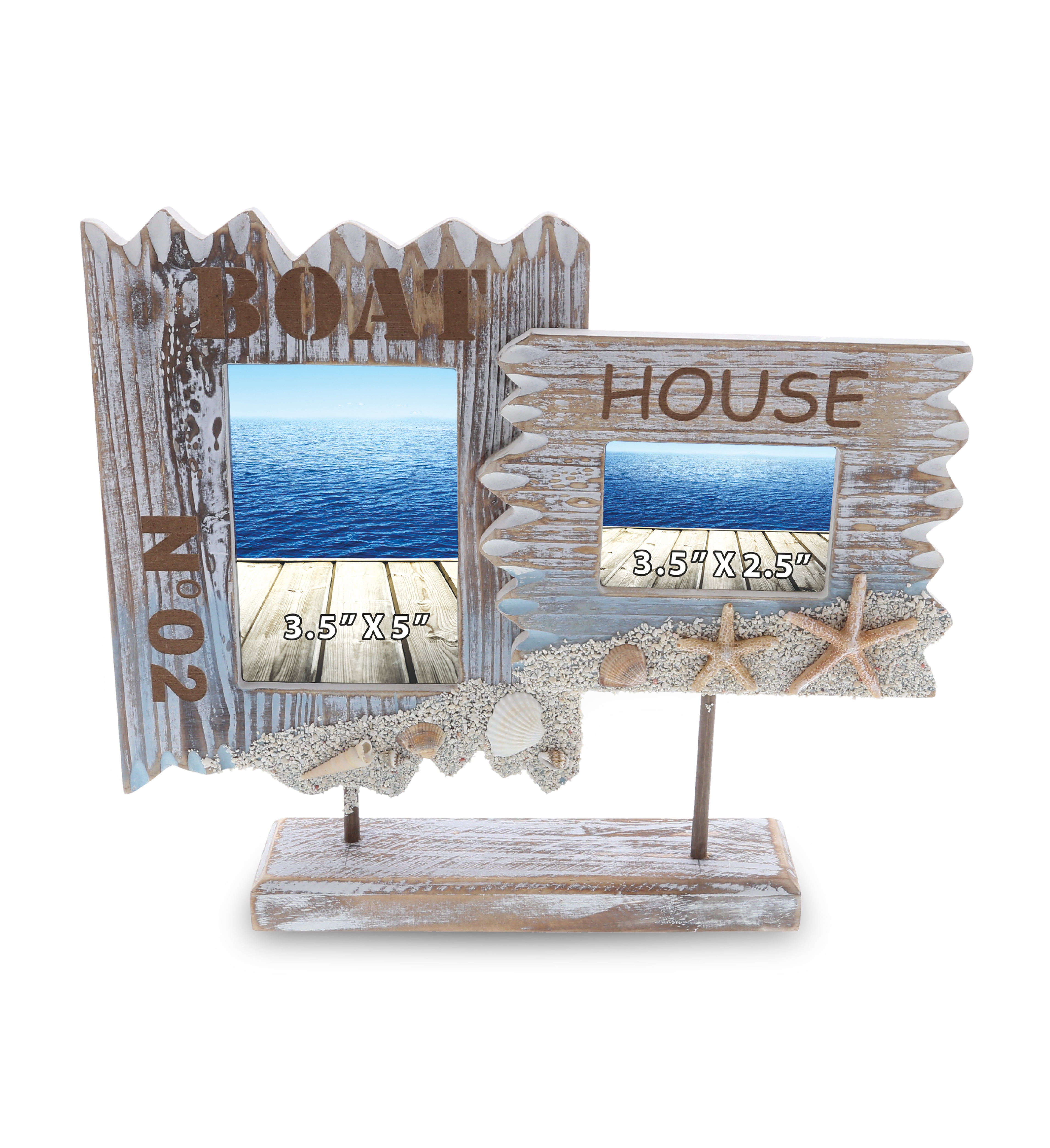 CoTa Global Coastal Horizon Double Photo Frame 3.5x5 - Handcrafted ...