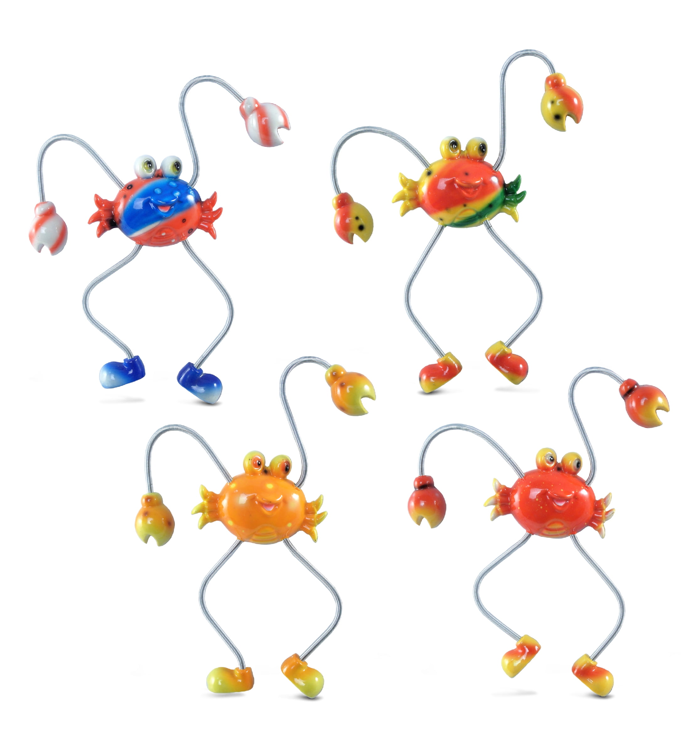 CoTa Global Crab Refrigerator Springy Magnets Set of 4 - Assorted Color ...