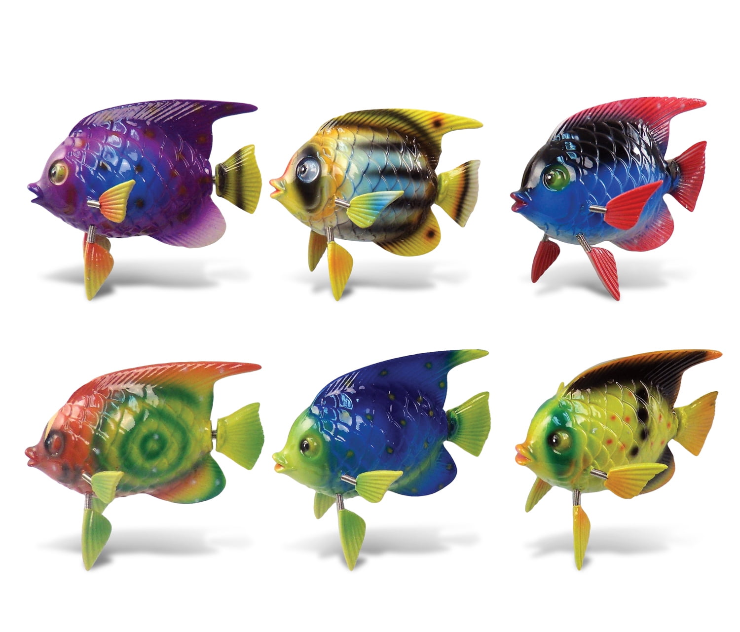 CoTa Global Fish Refrigerator Bobble Magnets Set of 6 - Assorted Color ...