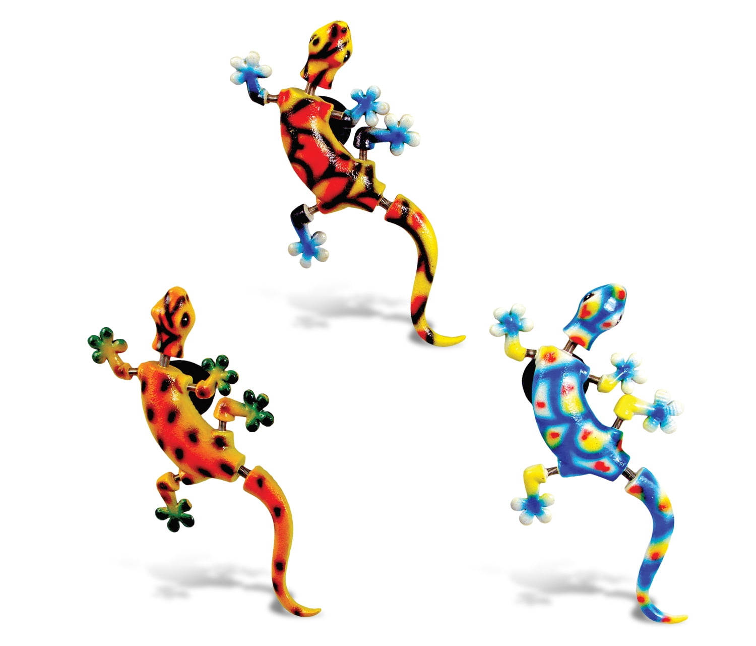 CoTa Global Gecko Refrigerator Bobble Magnets Set of 3 - Assorted Color ...