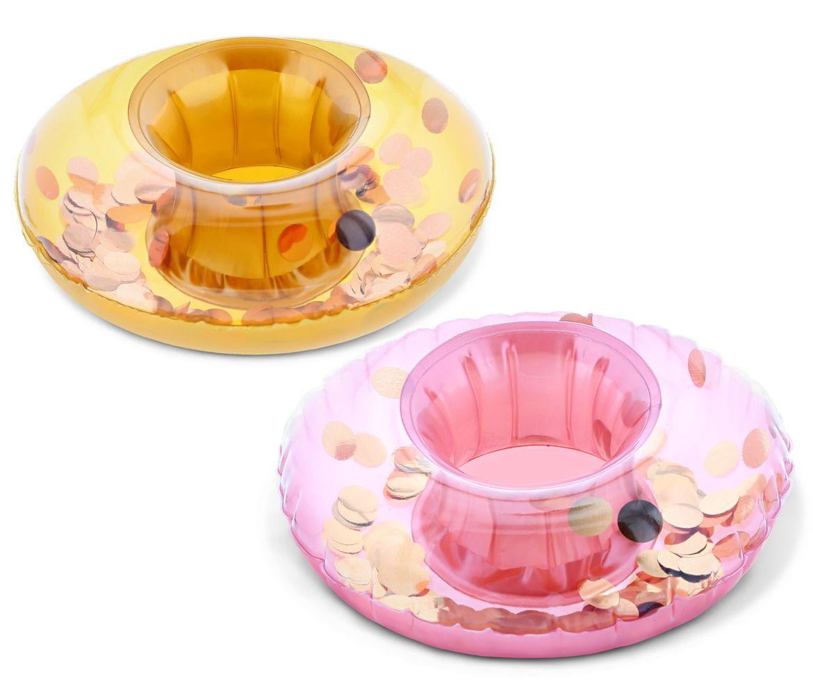 CoTa Global Inflatable Pool Float Ring Tube Drink Holder (2pc Set ...