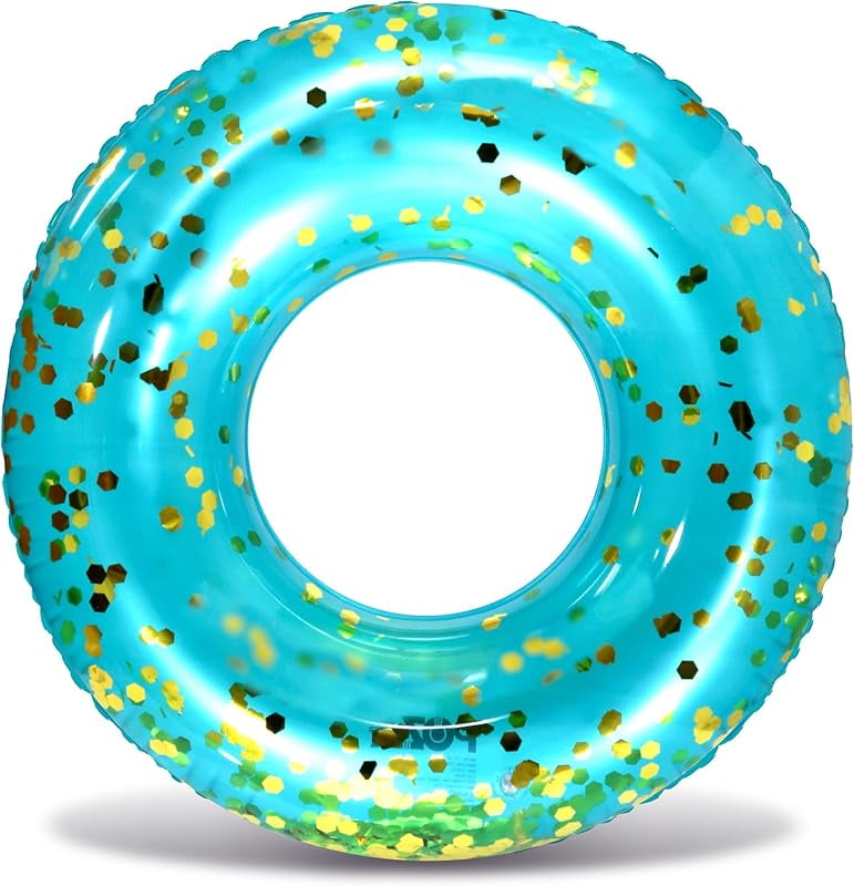 CoTa Global Inflatable Pool Float Tube Confetti Premium Swim Ring Heavy ...