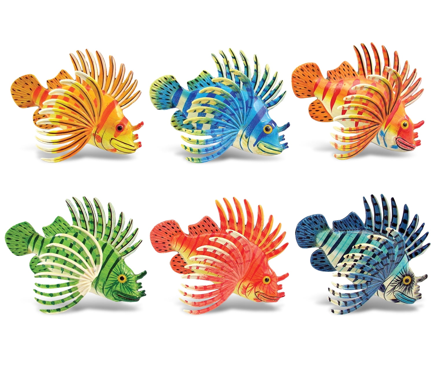 CoTa Global Lionfish Refrigerator Bobble Magnets Set of 6 - Assorted ...