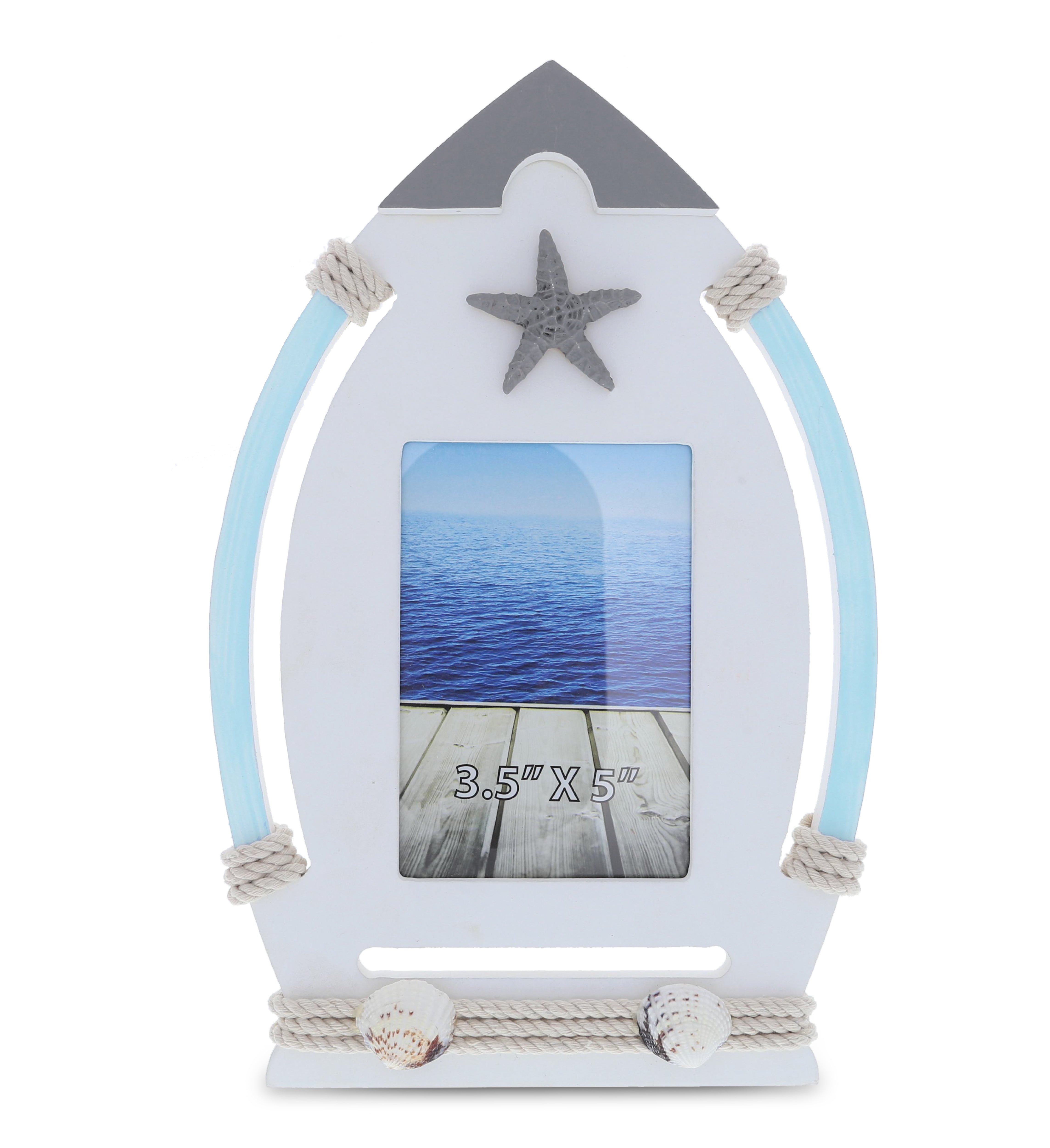 CoTa Global Moonlight Beach 3.5x5 Frame - Wood Surfboard with Seashell ...