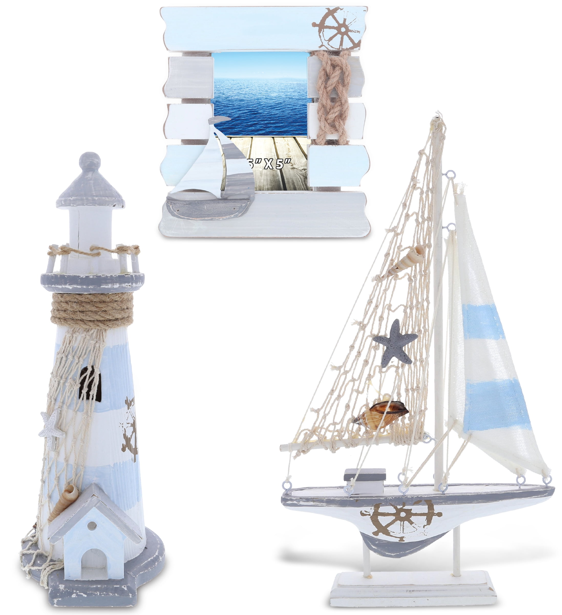 CoTa Global Moonlight Nautical Collection - Handcrafted Distressed ...