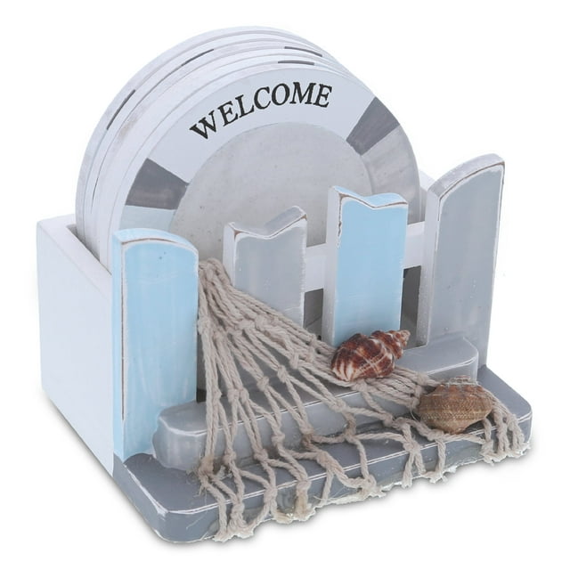 CoTa Global Moonlight Nautical Drink Coasters Set of 6 - Rustic ...