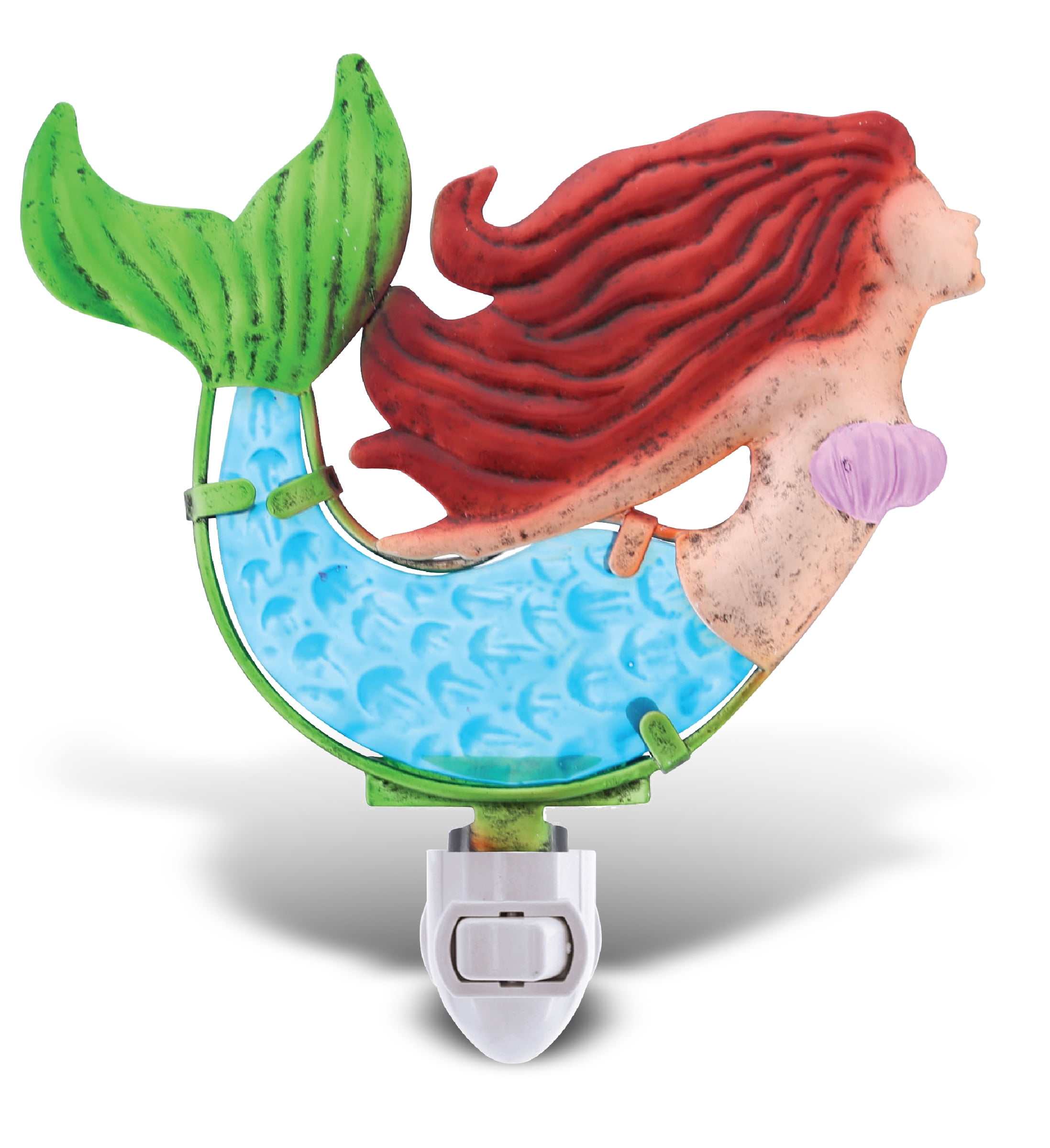 CoTa Global Kids Mermaid Ocean Night Light, Plug In On & Off Decorative ...
