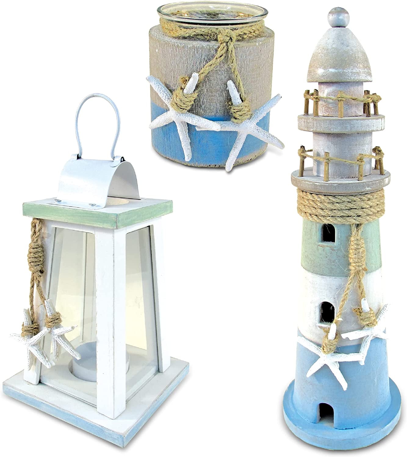 CoTa Global Ocean Breeze Nautical Collection - Pillar Candle Holder ...