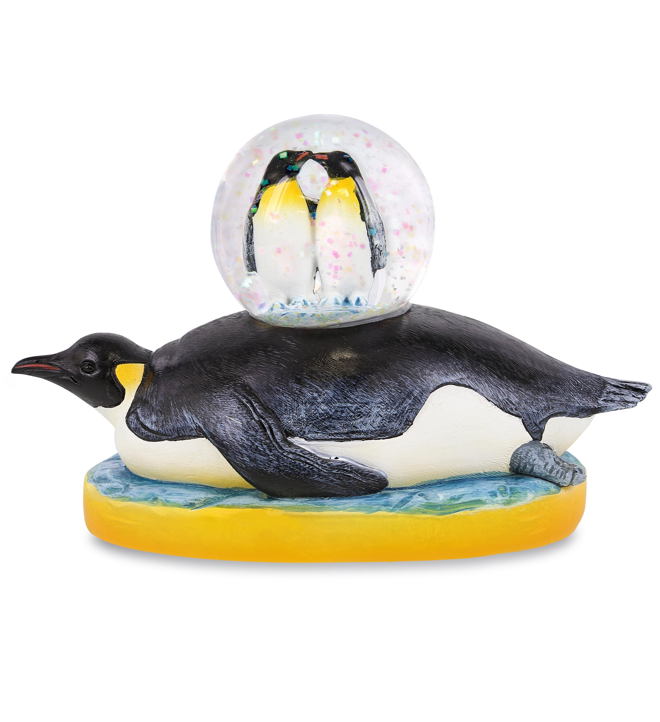 CoTa Global Penguin Snow Globe - Magical Rainbow Water Globe Figurine ...