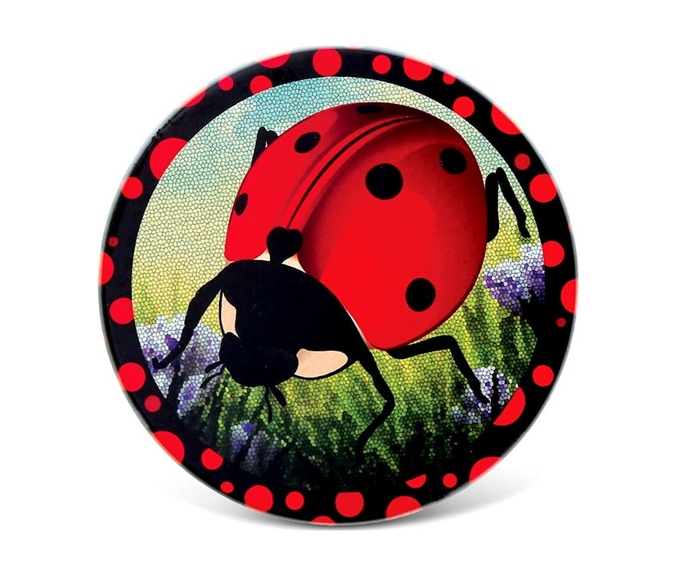 CoTa Global Red & Black Ladybug Ceramic Coaster, 4 Inch Intricate ...
