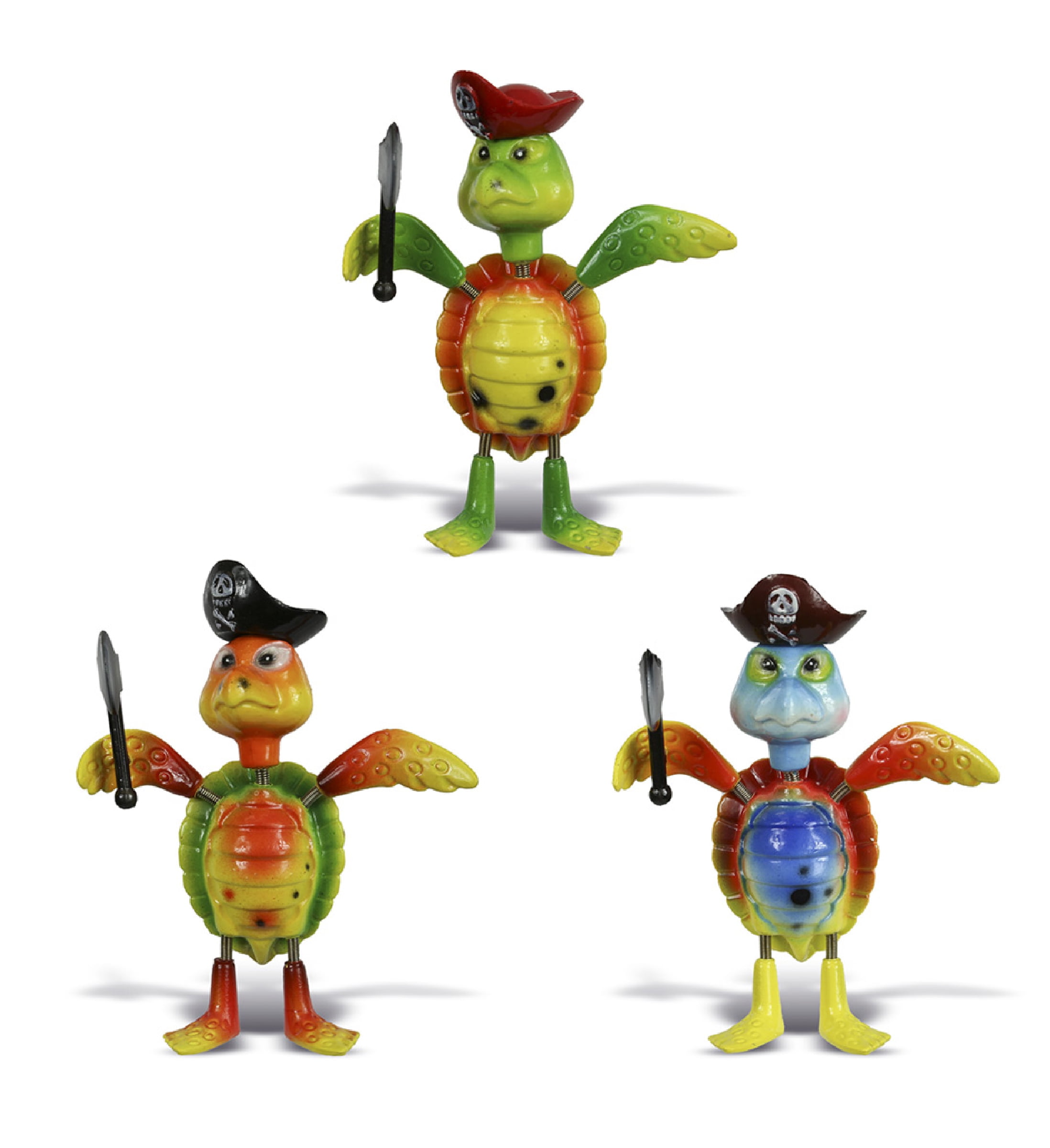 CoTa Global Sea Turtle Pirate Refrigerator Bobble Magnets Set of 3 ...