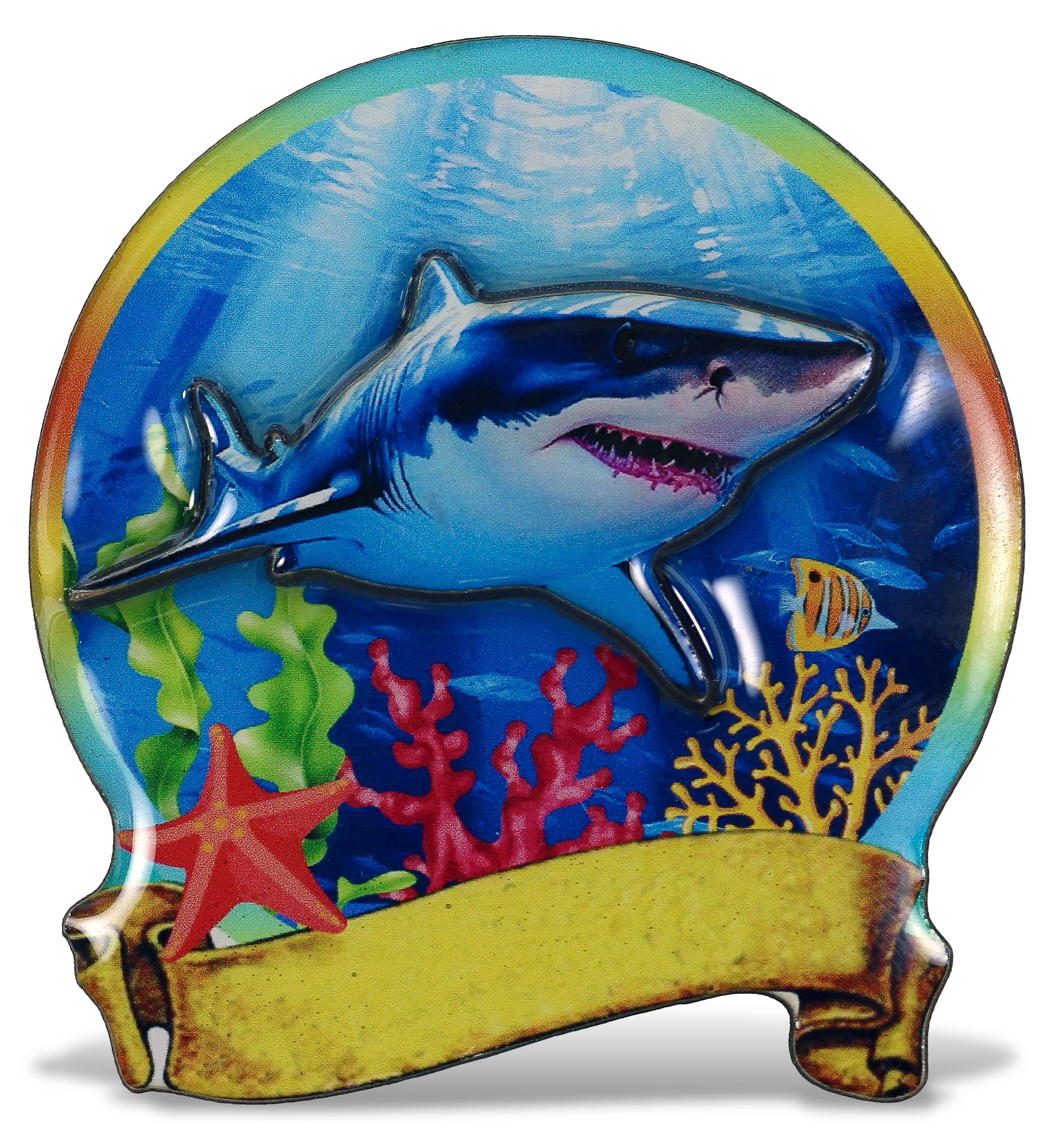 CoTa Global Shark Refrigerator MDF Epoxy Magnet - Assorted Epoxy Beach ...
