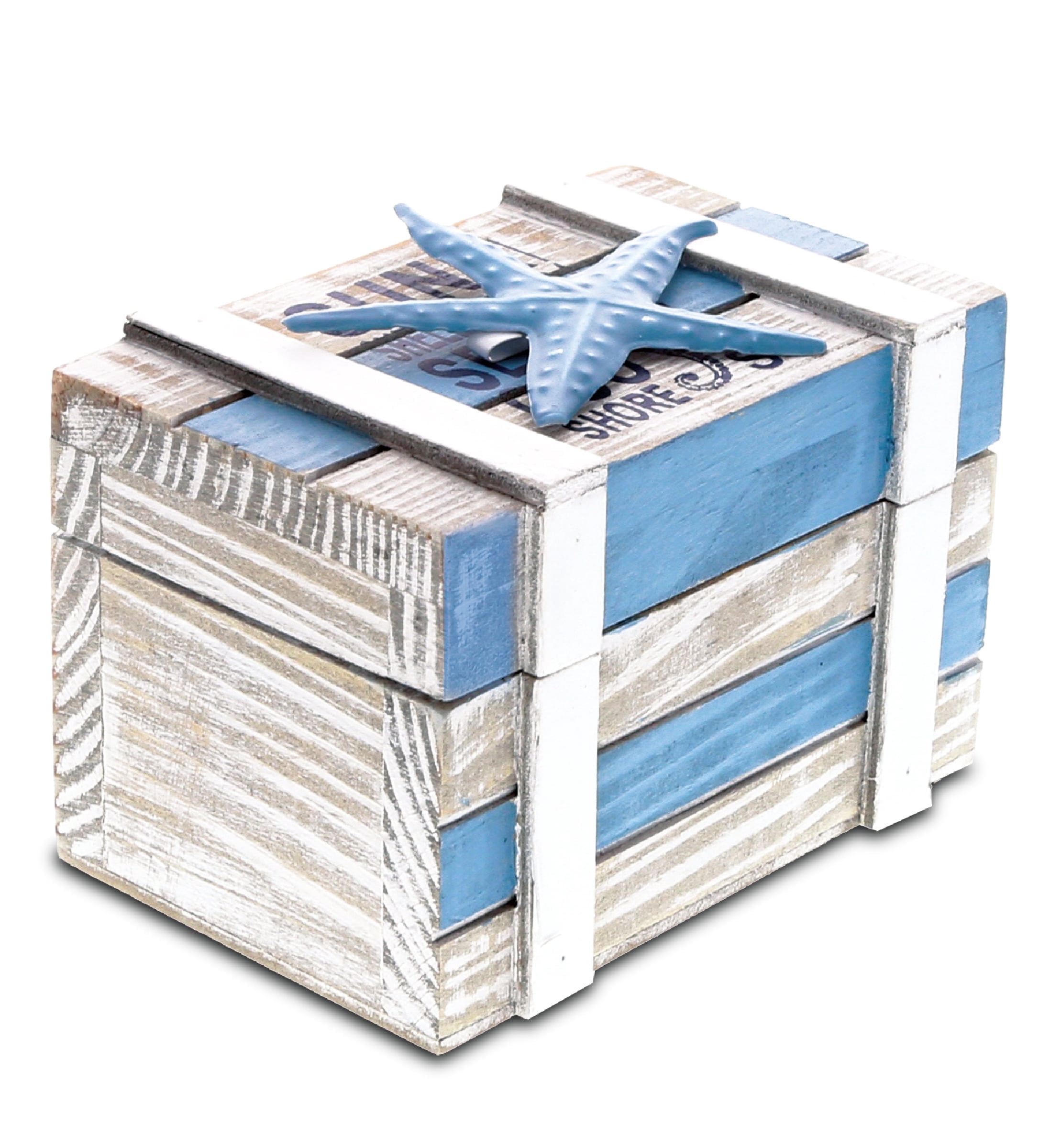 CoTa Global Sky Wooden Jewelry Box - Handcrafted Nautical Trinket with ...