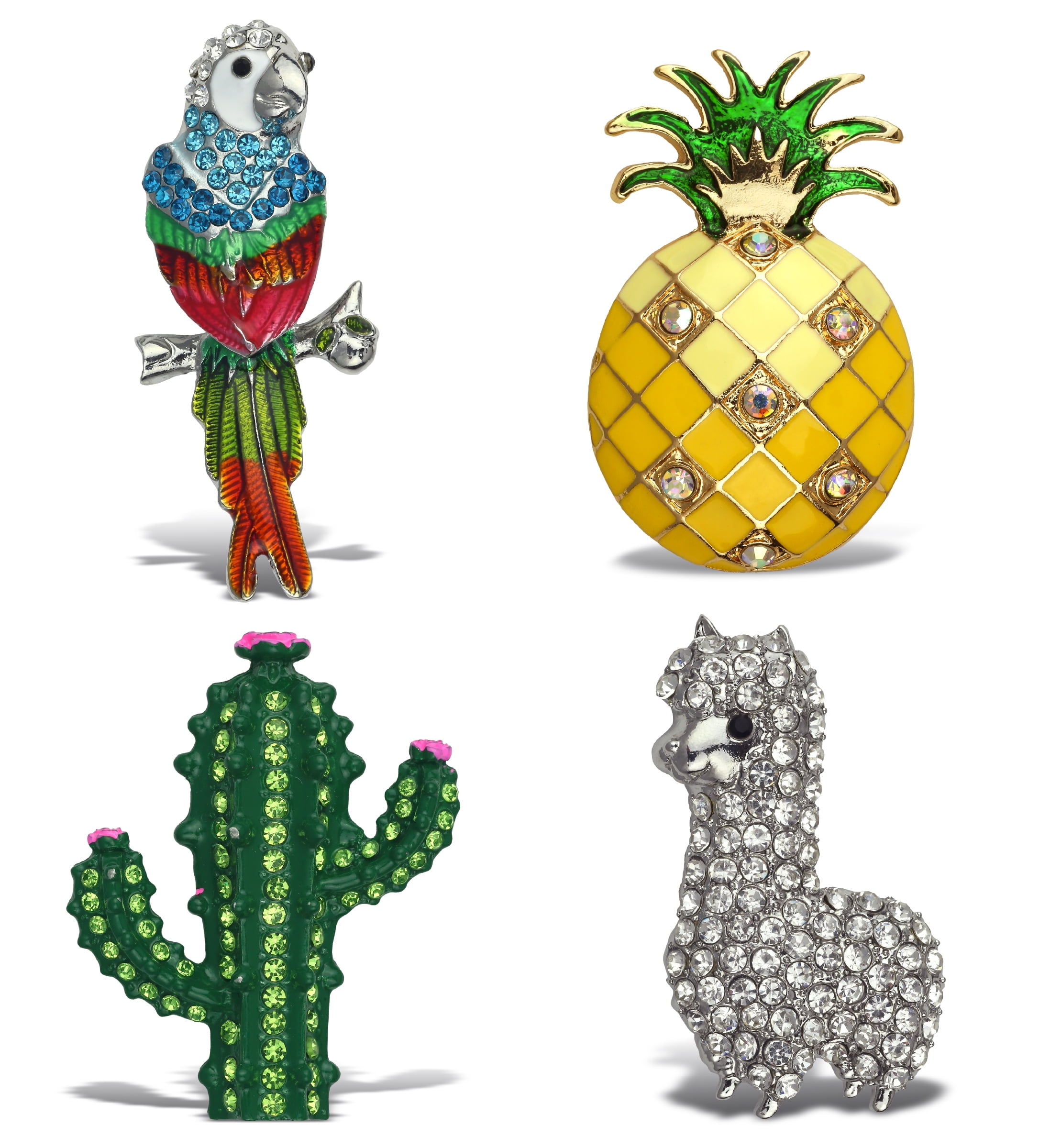 CoTa Global Sparkling Refrigerator Magnet Set Mix – Parrot, Gold ...
