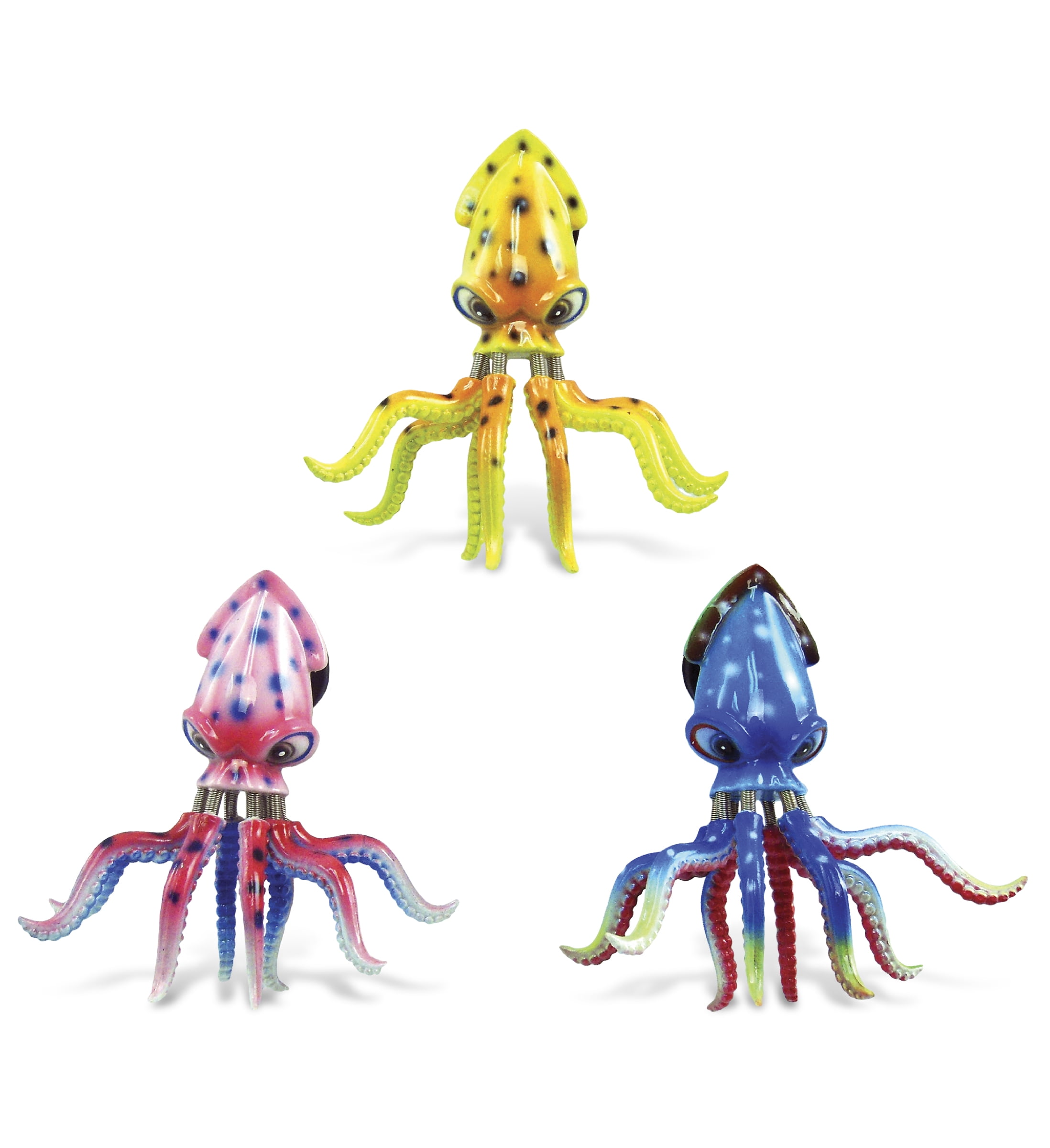 CoTa Global Squid Refrigerator Bobble Magnets Set of 3 - Assorted Color ...