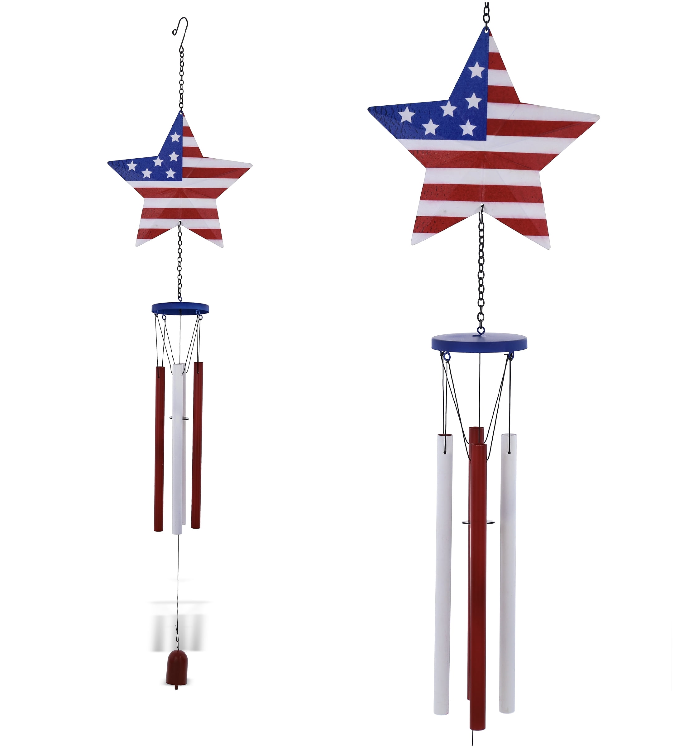 CoTa Global USA Flag Star Wind Chime - American Flag Patriotic Indoor ...