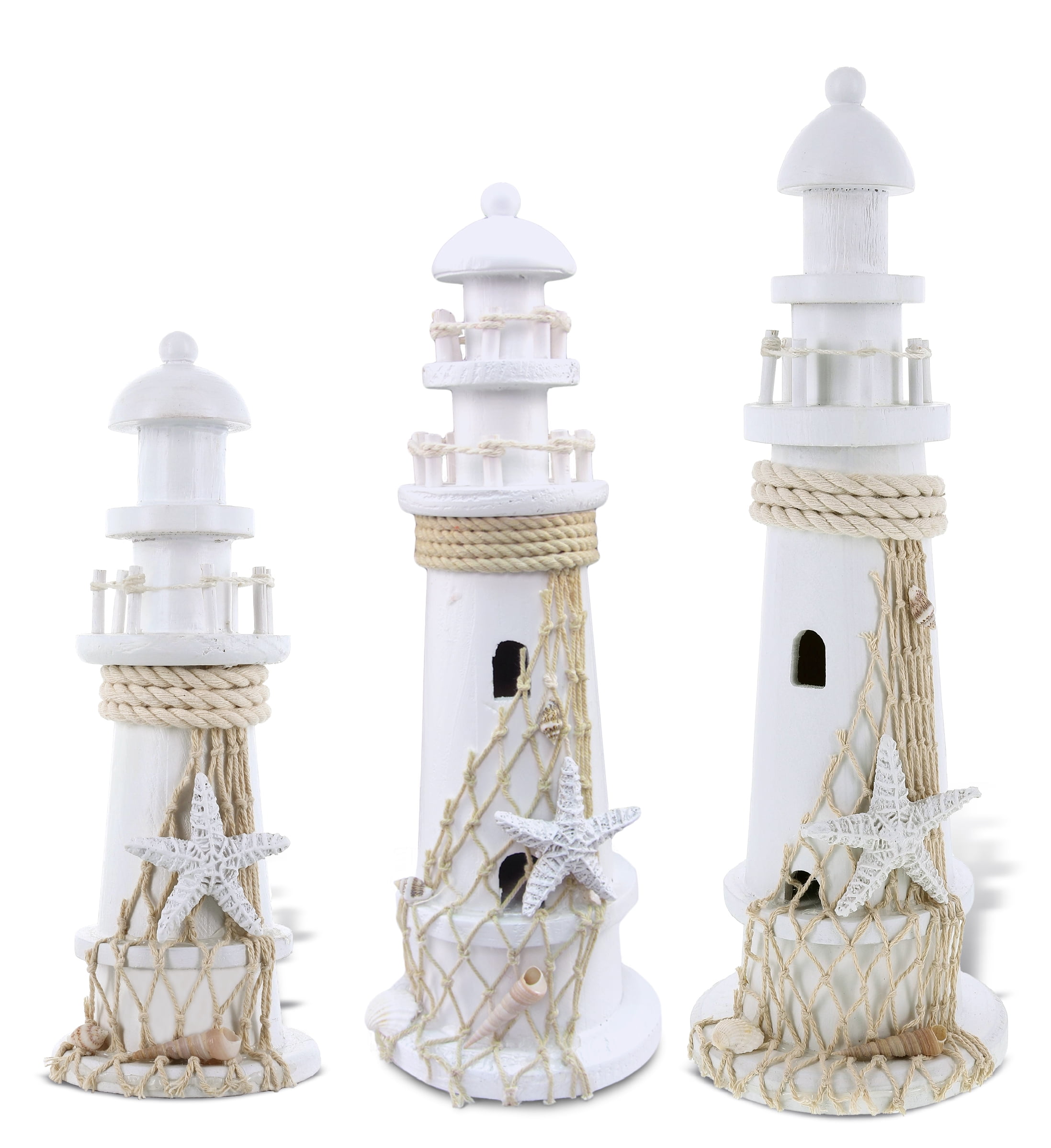 CoTa Global White Lighthouse Decor Collection - Handmade and Crafted ...