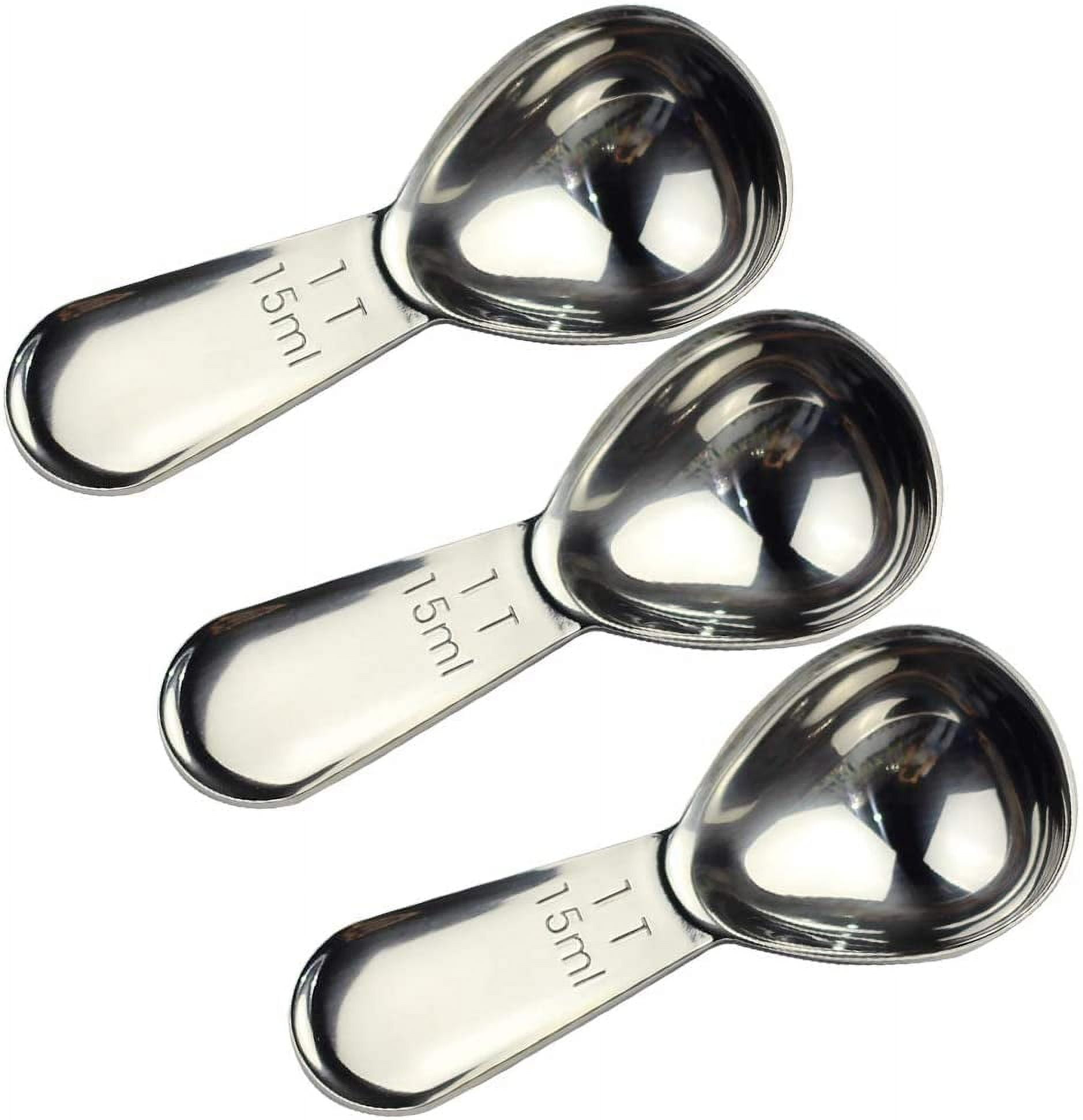 CoaGu Coffee Scoop 18/8 Stainless Steel Tablespoon 15ml 3pcs for Coffee ...