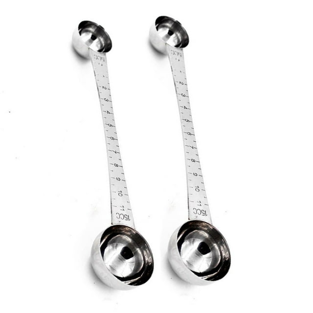 CoaGu Coffee Scoop 5ml & 15ml Long Handle 304 Stainless Steel Teaspoon ...
