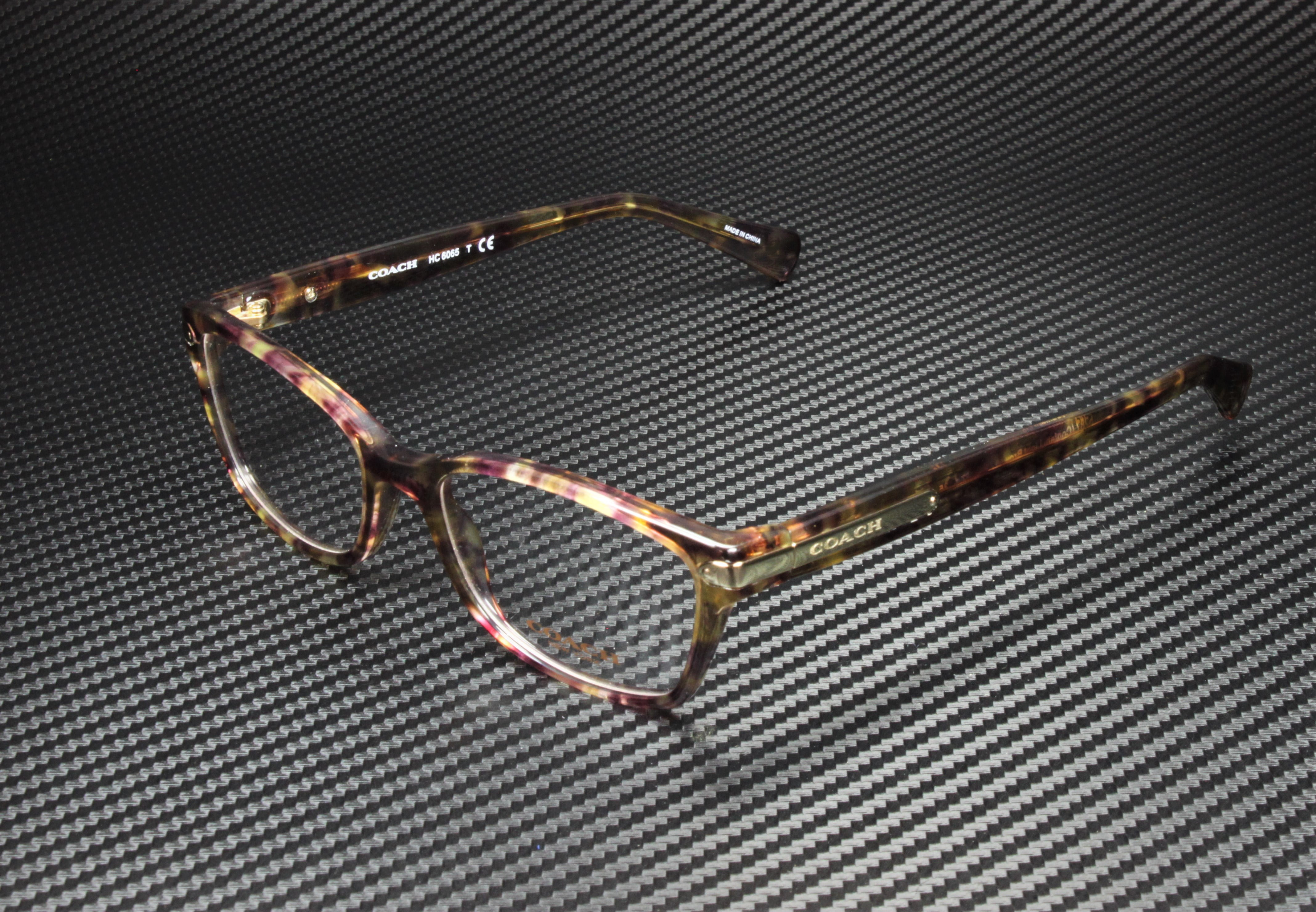 Coach HC6065 Women's Prescription Eyeglasses, Light Brown Confetti ...