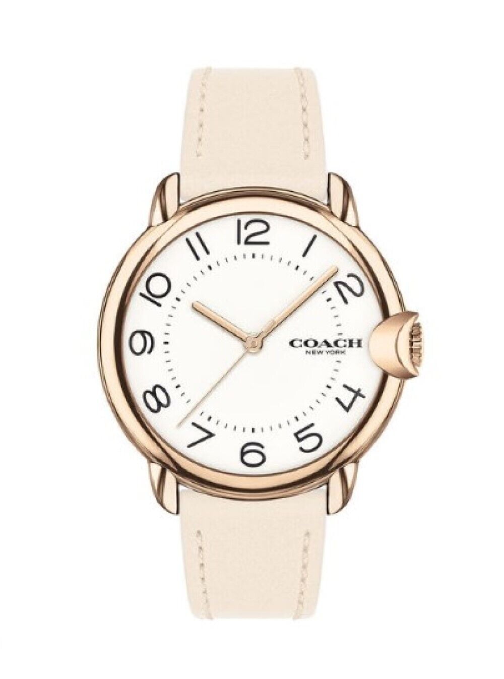 Coach Arden Womens Watch, 14503609, White Dial, White Leather Band ...