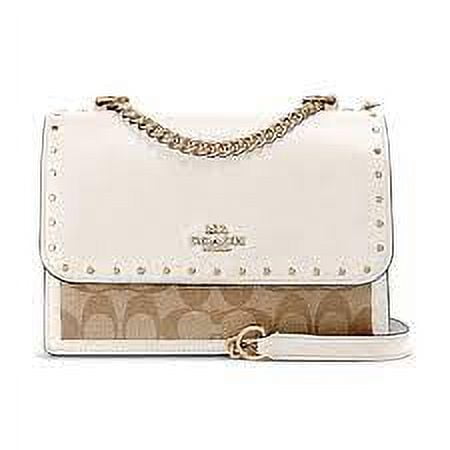 Coach 90400 Klare Crossbody In Signature Canvas With Rivets Light Khaki ...