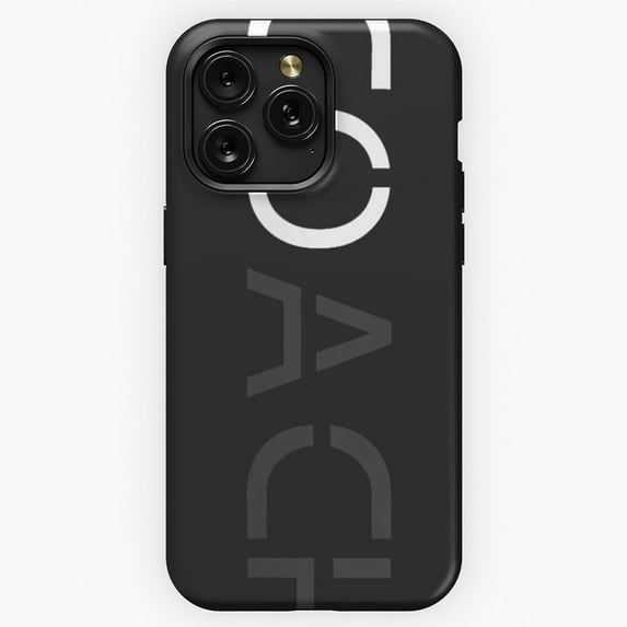 Coach Bold Letter Style Athletic Inspiration iPhone Case 17 11 12 13 14 ...