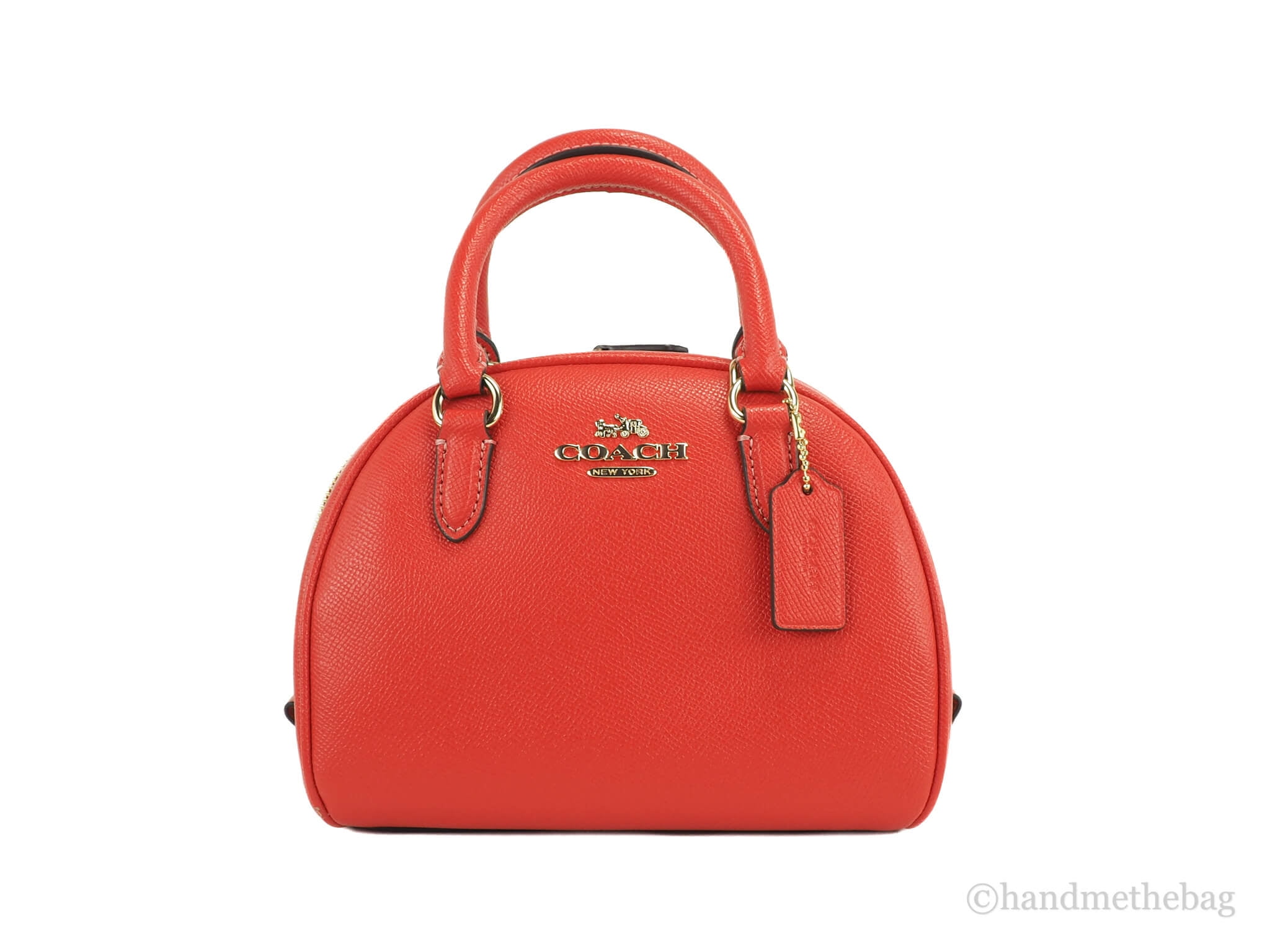 Coach Small Sydney Crossgrain Leather Satchel/Crossbody Bag in Miami ...