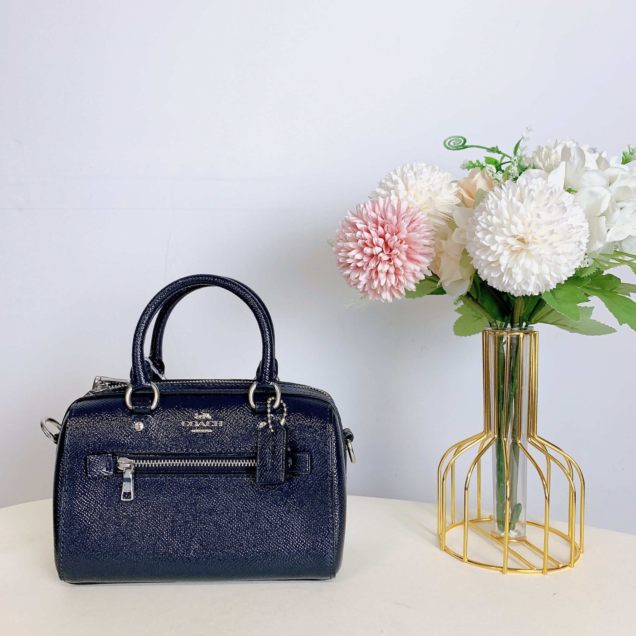 Coach CE631 Mini Rowan Crossbody IN Midnight Navy - Walmart.com