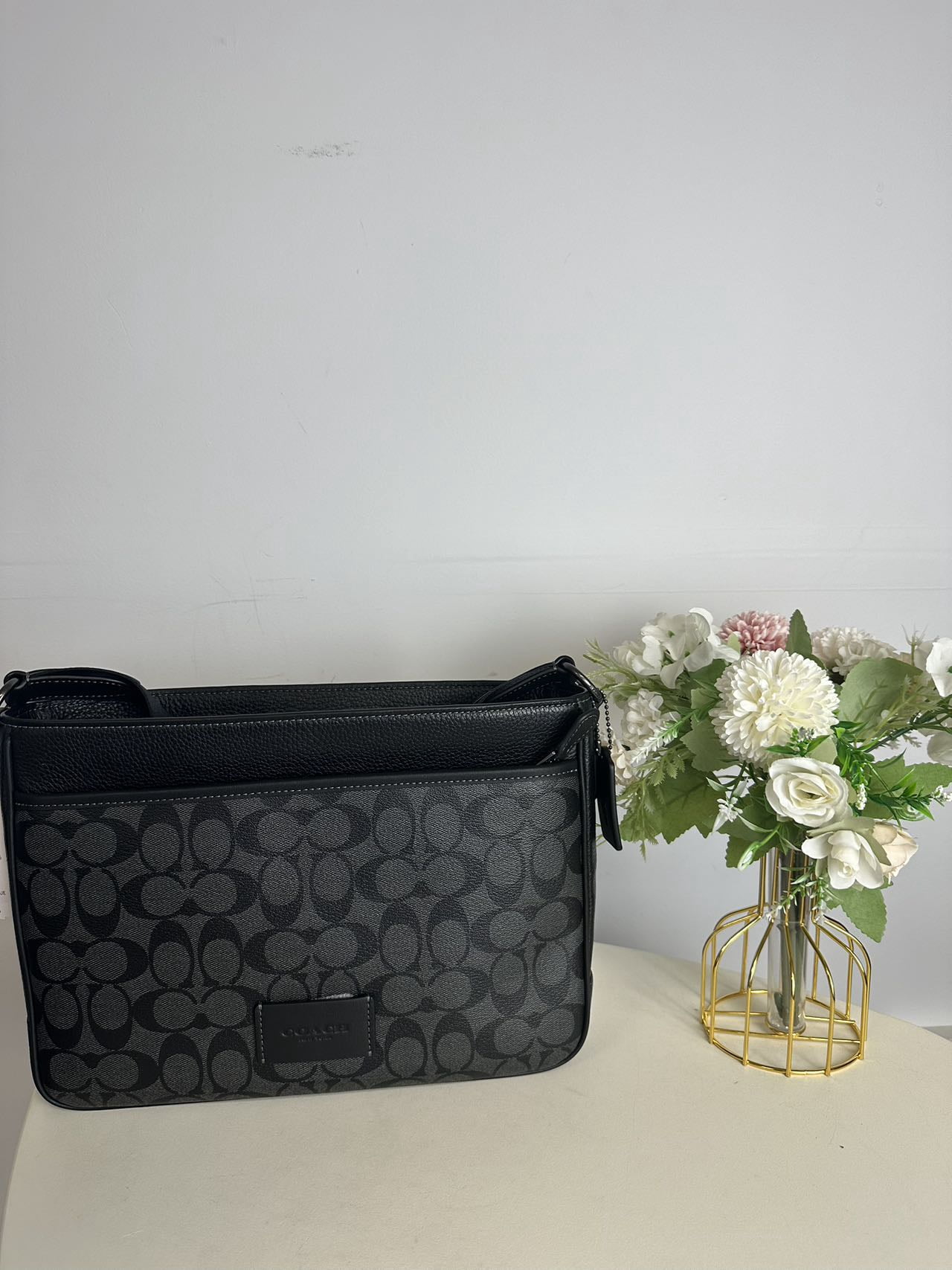 Coach CH078 District Crossbody Bag In Signature Canvas IN Charcoal ...