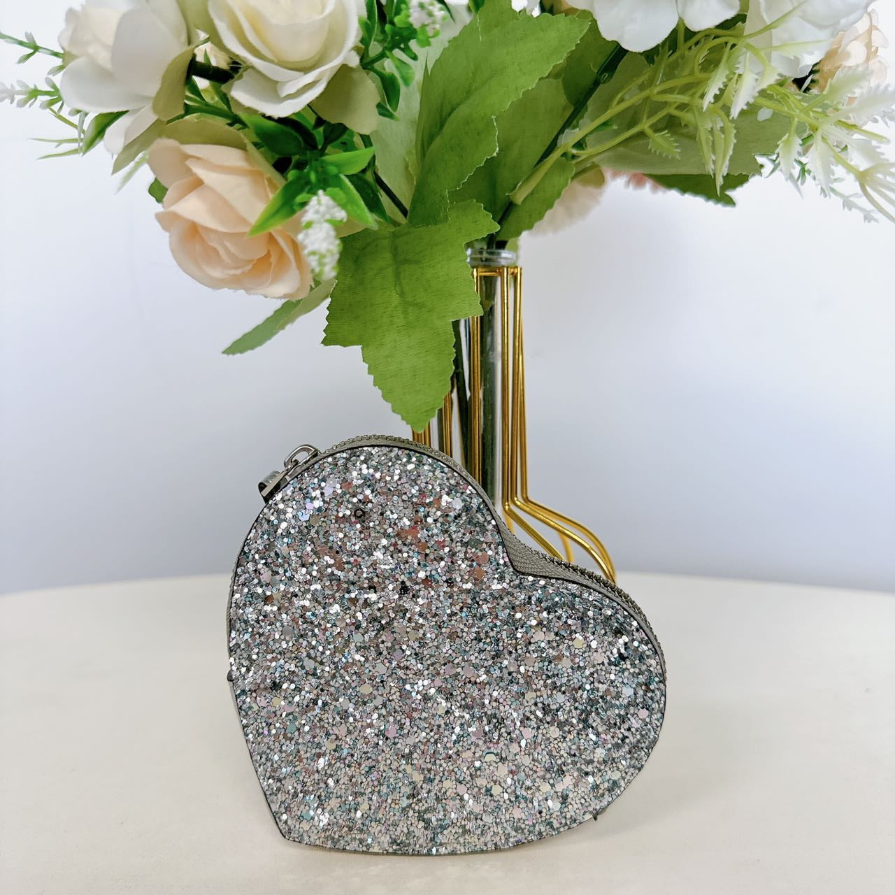 Coach CQ167 Heart Coin Case IN Silver - Walmart.com