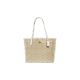 Coach Designer Handbag - City Tote in Signature Canvas, IM/Light Khaki Chalk - Walmart.com