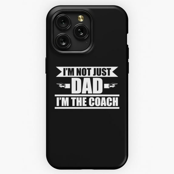 Coach Dad Retro Style Sports Mentor Art iPhone Case 17 to 11 Pro Max ...