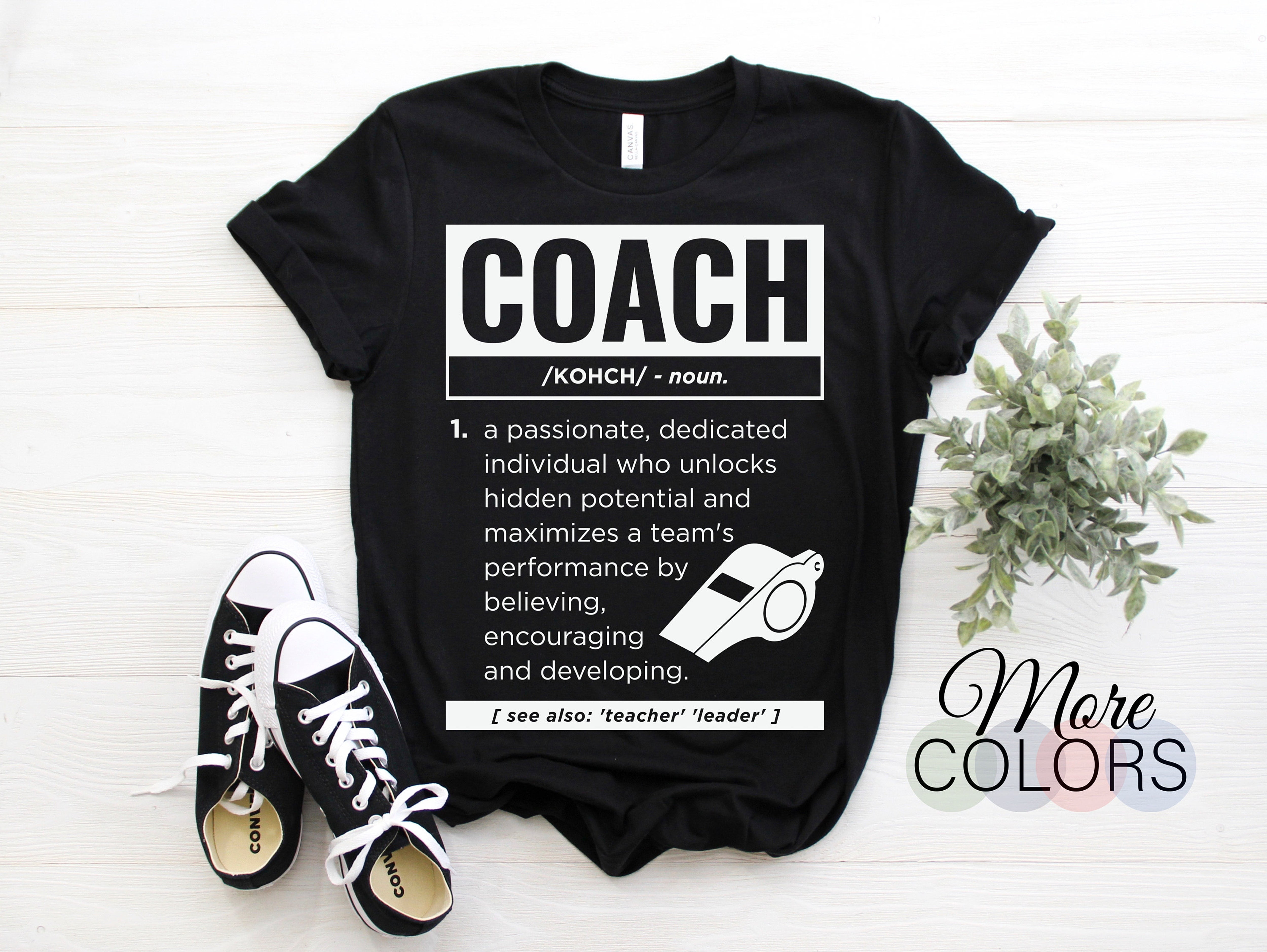 Coach Definition Sport Games Trainer Gifts T-Shirt, Coaching College ...