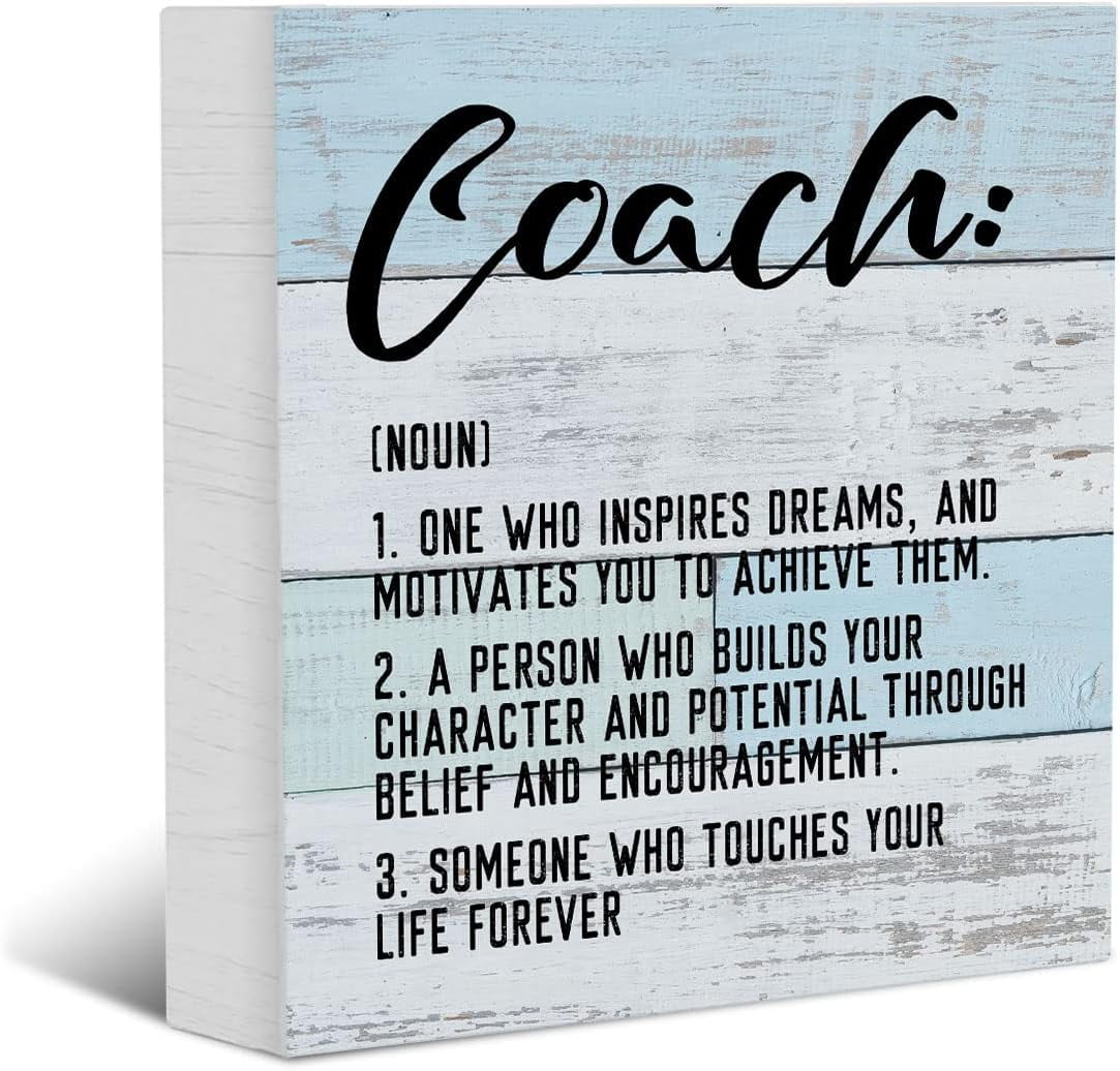 Coach Definition Wood Box Sign, Coach Wood Box Sign Block Plaque, Home ...