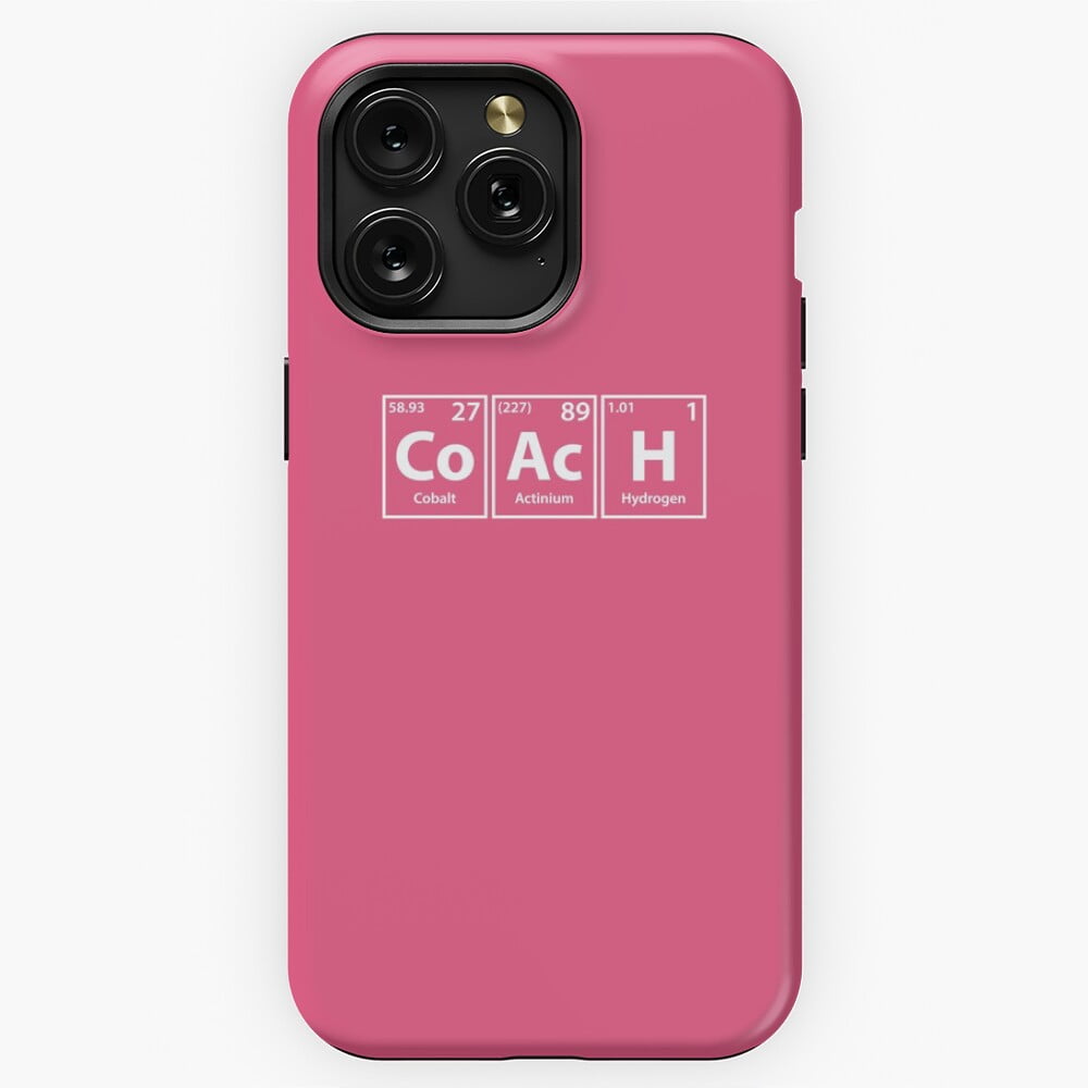 Coach Elements Spelling Periodic Clever Print iPhone Case 17 to 11 Pro ...