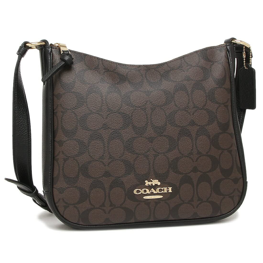 Coach Ellie File Bag In Signature Canvas Brown/Black - Walmart.com