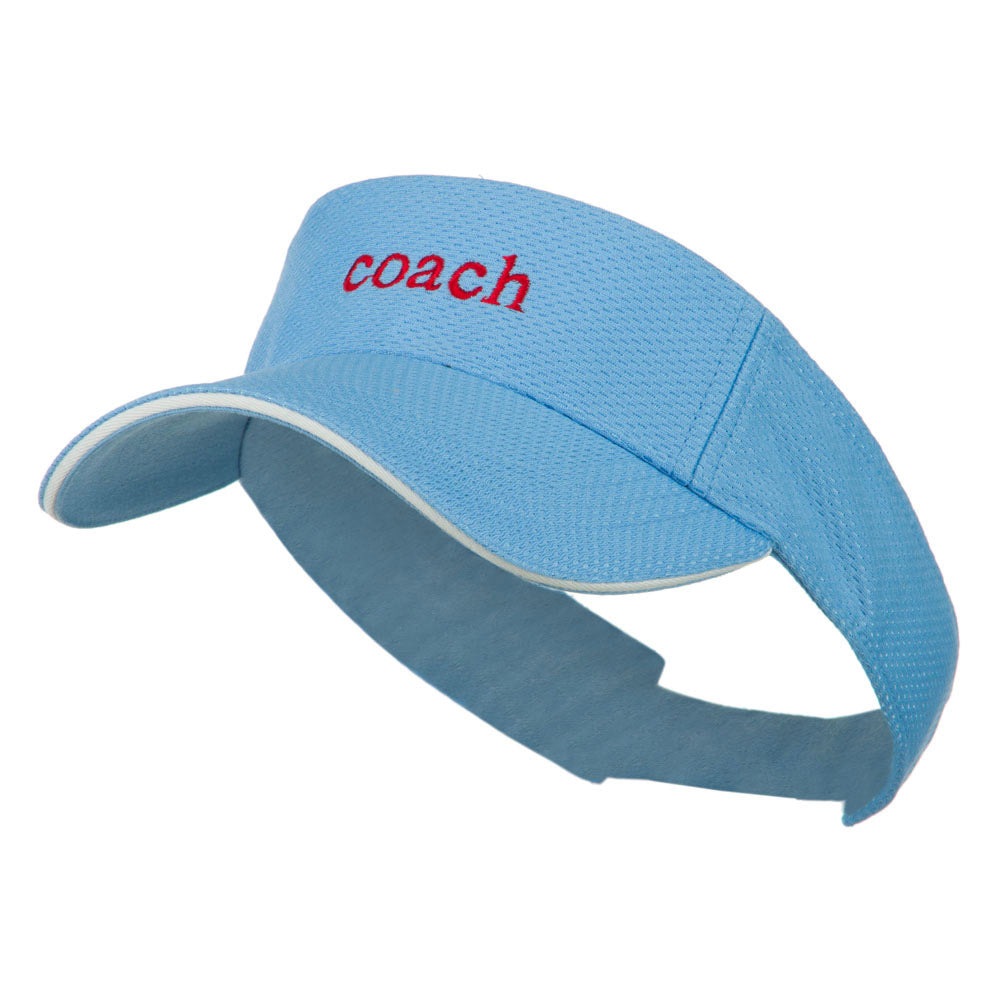Coach Embroidered Athletic Mesh Visor - Sky OSFM - Walmart.com