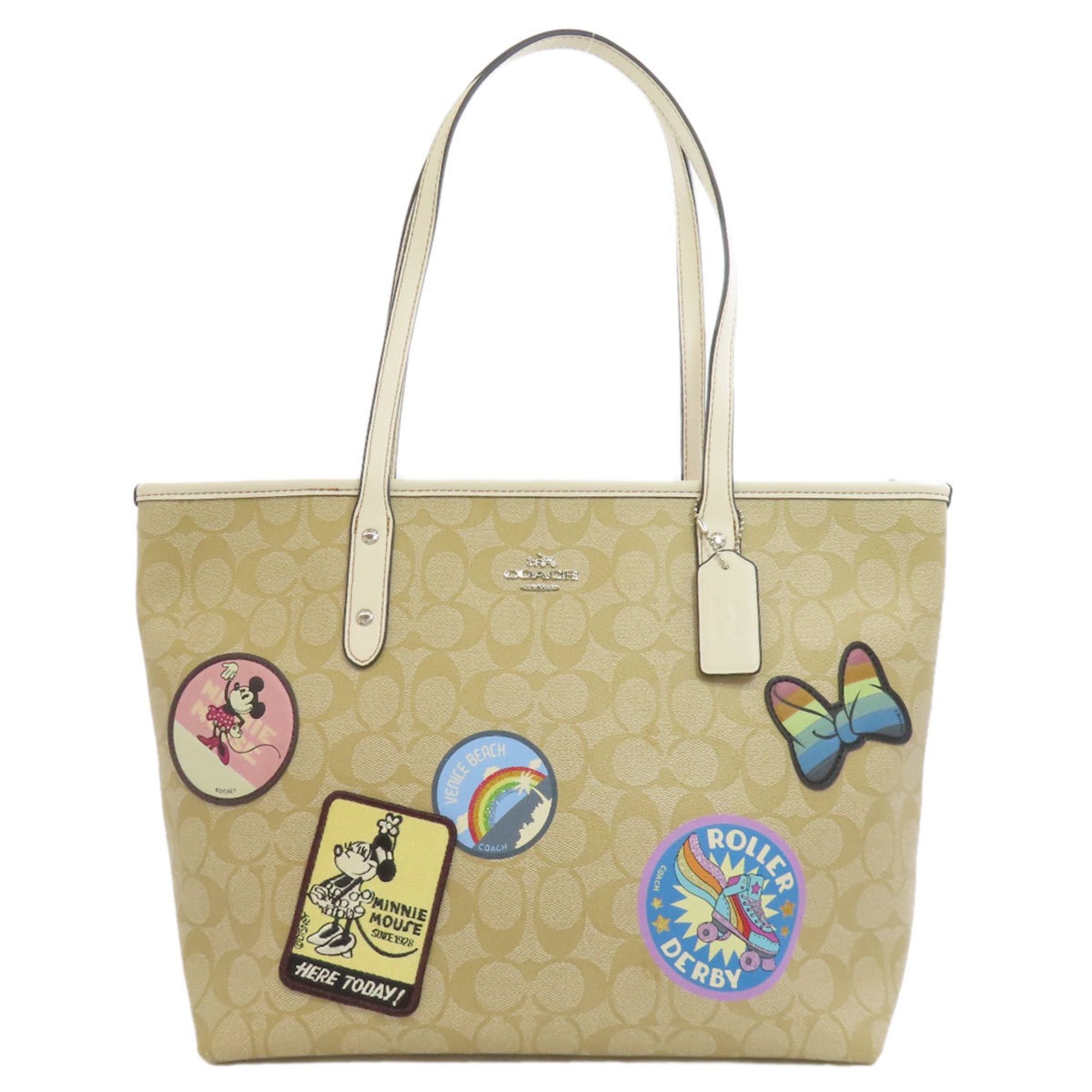 Pre-Owned Coach F29358 Mickey Mouse collaboration Disney tote bag for ...
