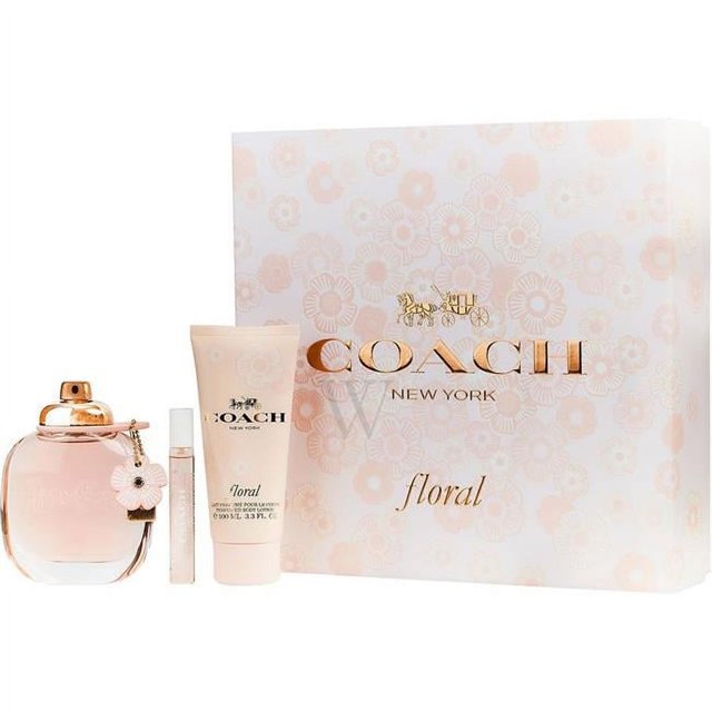 Coach Floral Eau De Parfum Mini Fragrance Lotion, 3 Piece Gift Set for ...